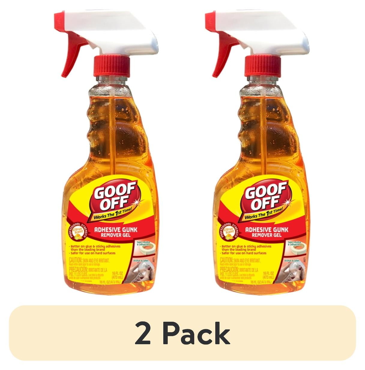(2 pack) Goof Off Adhesive Gunk Remover, 16 oz. Trigger Spray Bottle ...