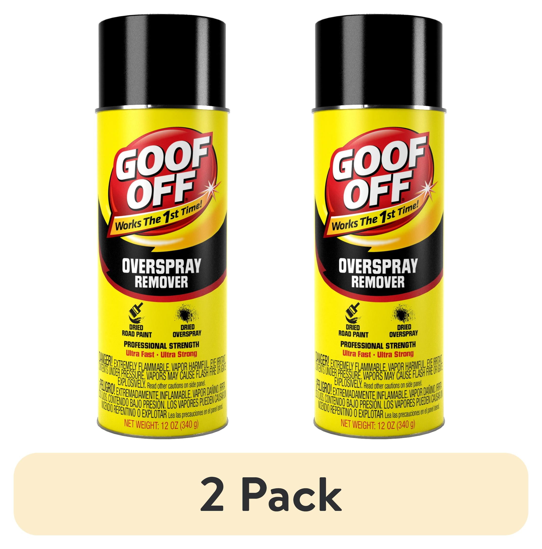 (2 pack) Goof Off Overspray Remover, 12 oz., Removes Dried Basecoat and ...