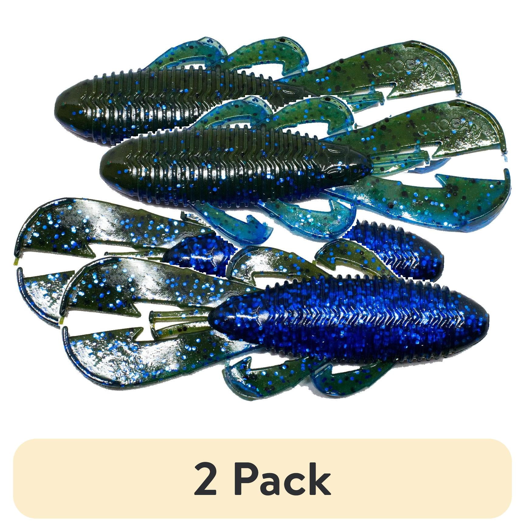 (2 pack) Googan Bandito Bug 4'' Okeechobee Craw 7pk Soft Plastic ...
