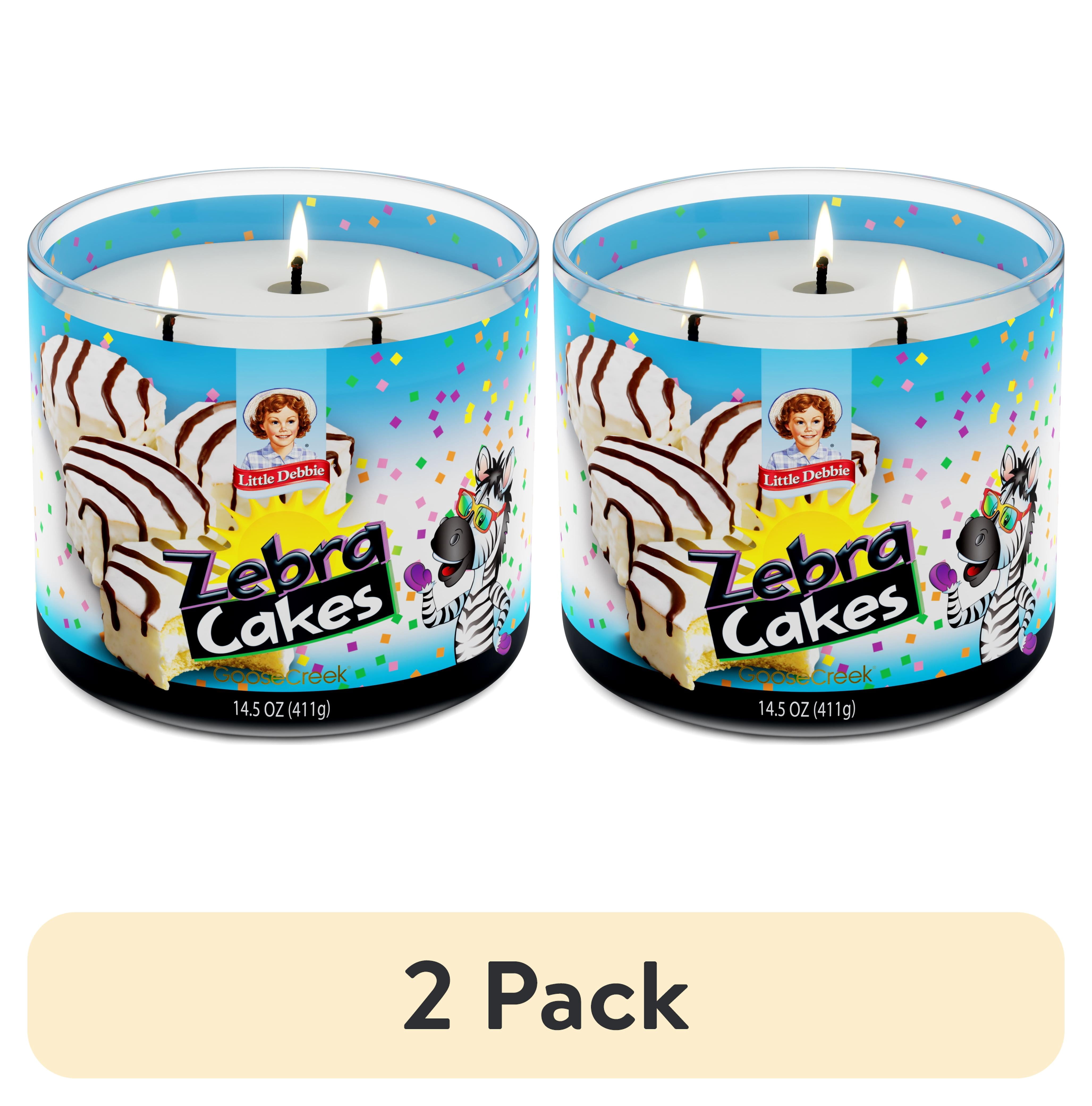 (2 pack) Goose Creek Little Debbie Zebra Cakes Scented 3-Wick Jar ...