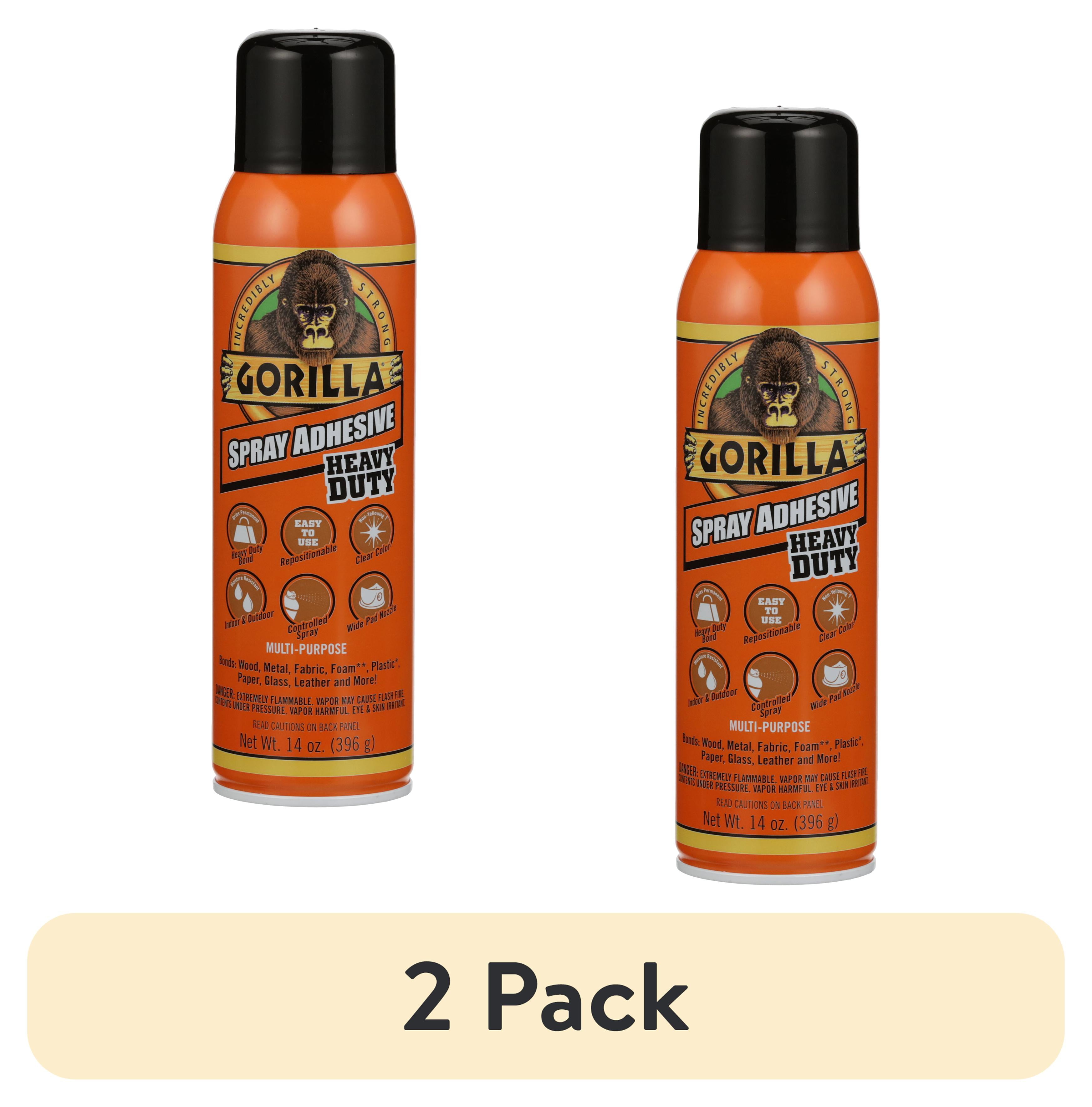 (2 pack) Gorilla 14 Oz. Heavy-Duty Multi-Purpose Spray Adhesive 6301502 ...