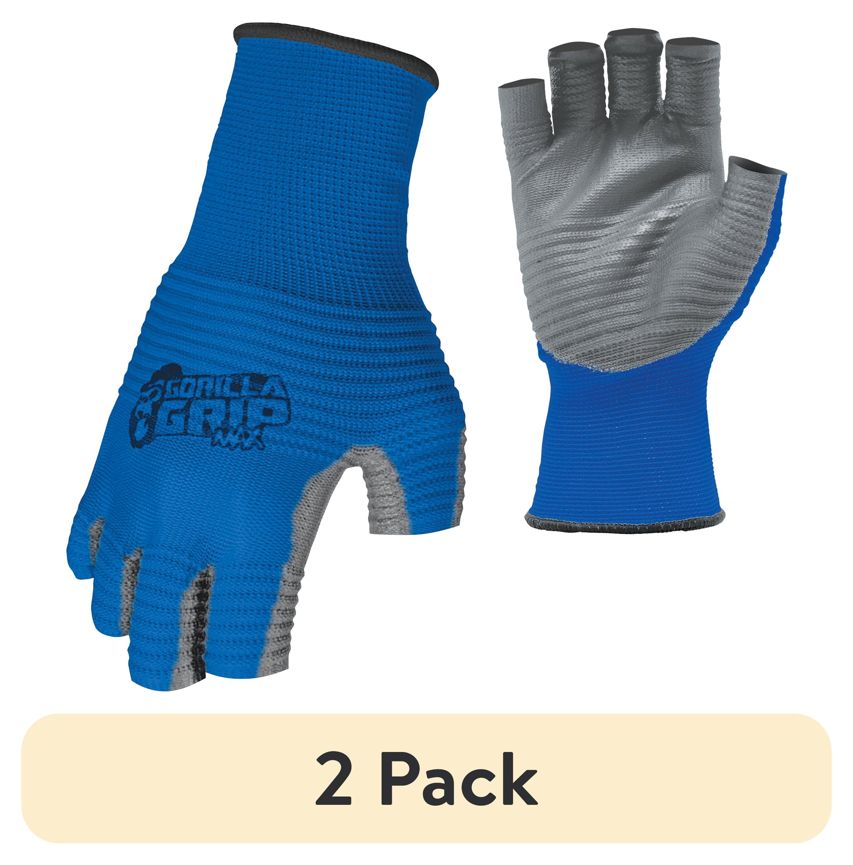 (2 pack) Gorilla Grip MAX Fingerless Glove No Slip Polymer Grip - One ...