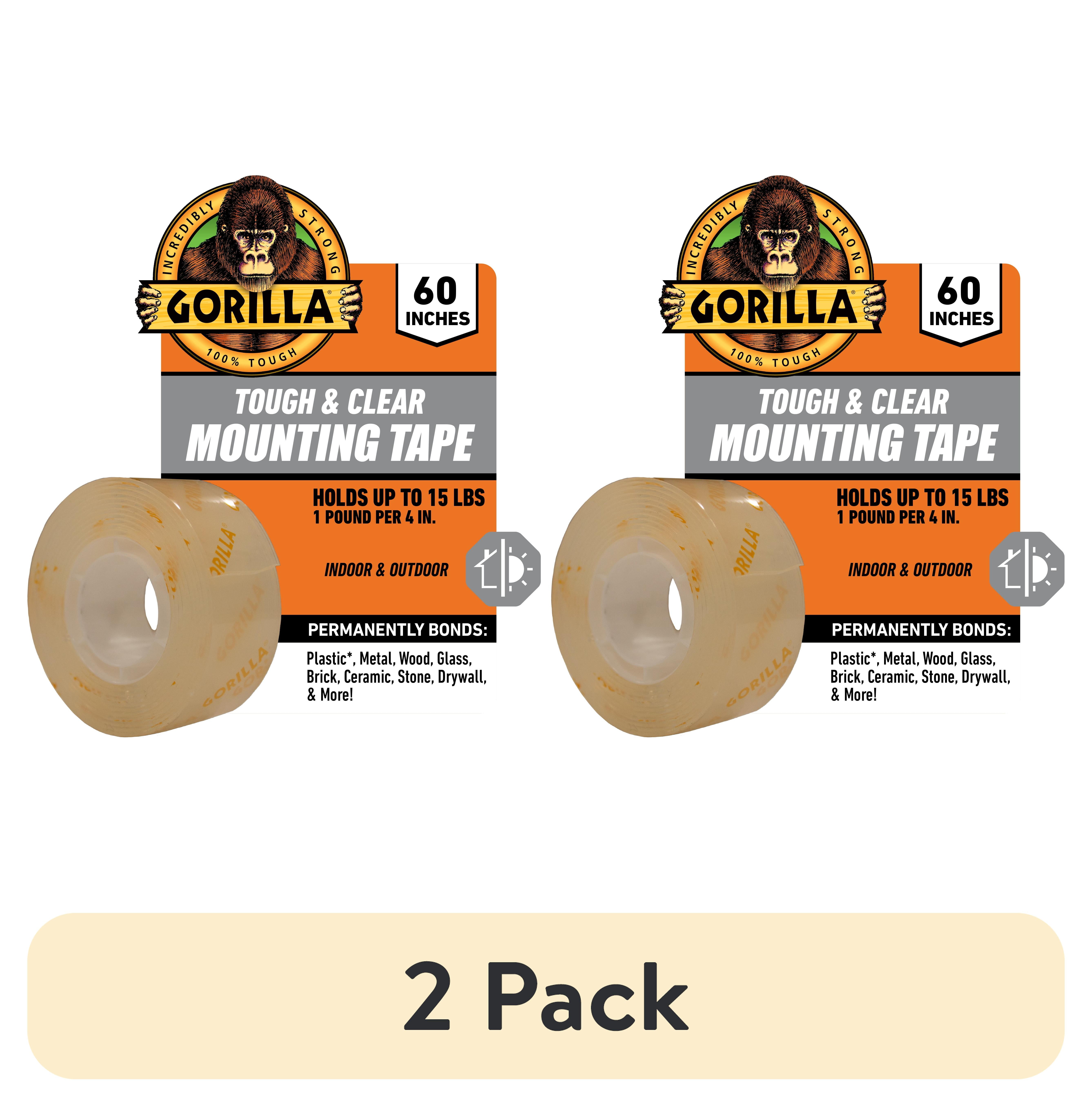 (2 pack) GORILLA MOUNTING TAPE 60IN 6PK BULK BOX - Walmart.com