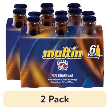 Malta India Non-Alcoholic Malt Beverage, 6 Pack, 7 fl oz Glass Bottles ...