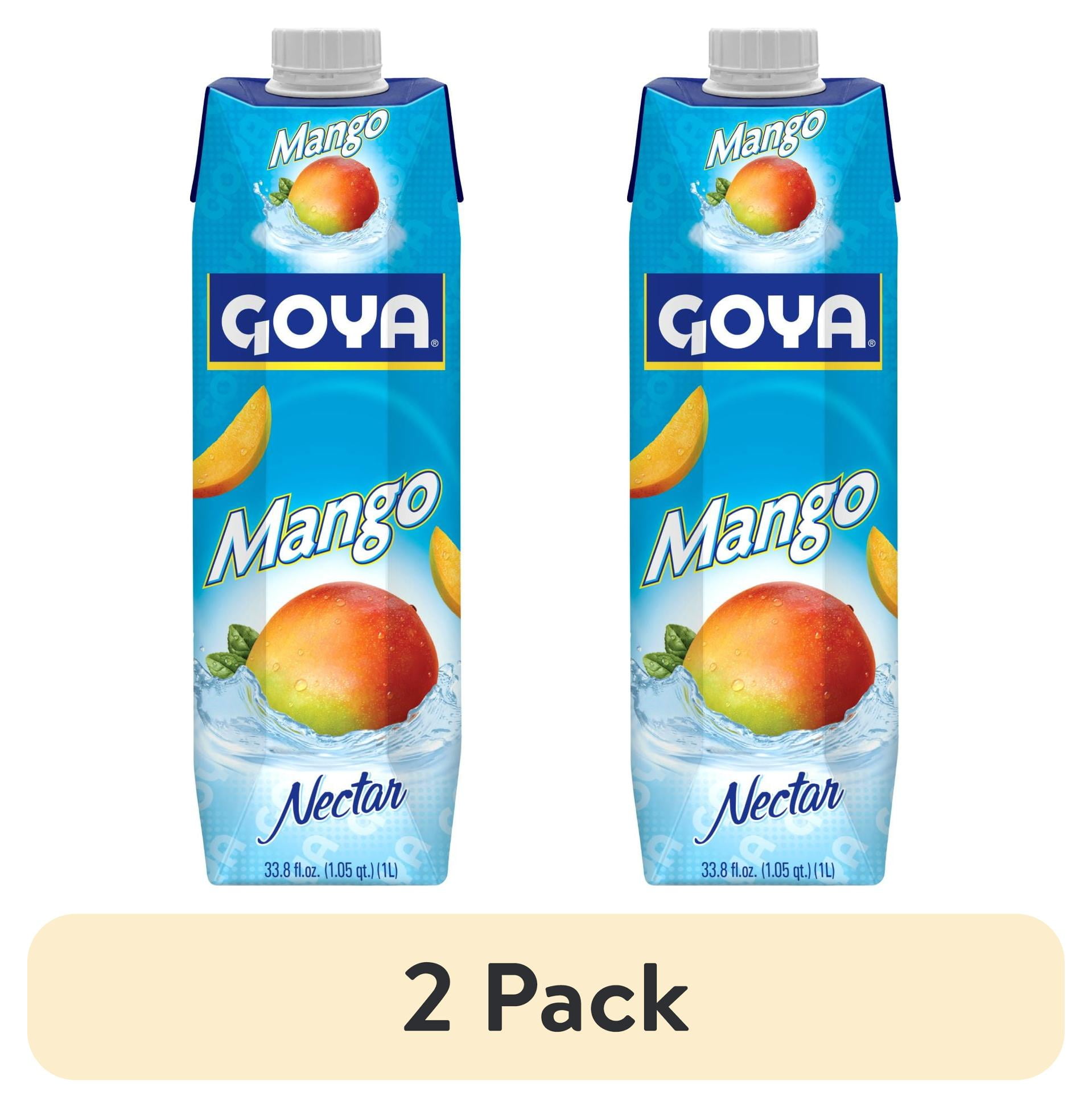 (2 pack) Goya Mango Nectar, Fruit Puree Drink, 33.8 fl oz - Walmart.com
