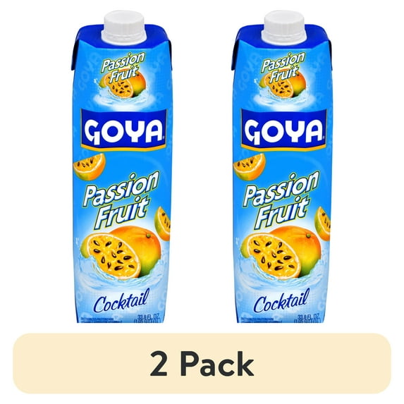 (2 pack) Goya Passion Fruit Cocktail, 33.8 fl oz - Walmart.com