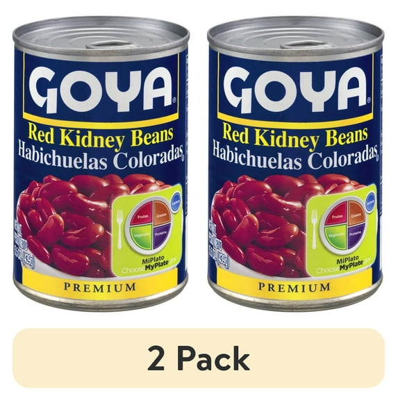 (2 pack) Goya Red Kidney Beans, 15.5 oz - Walmart.com