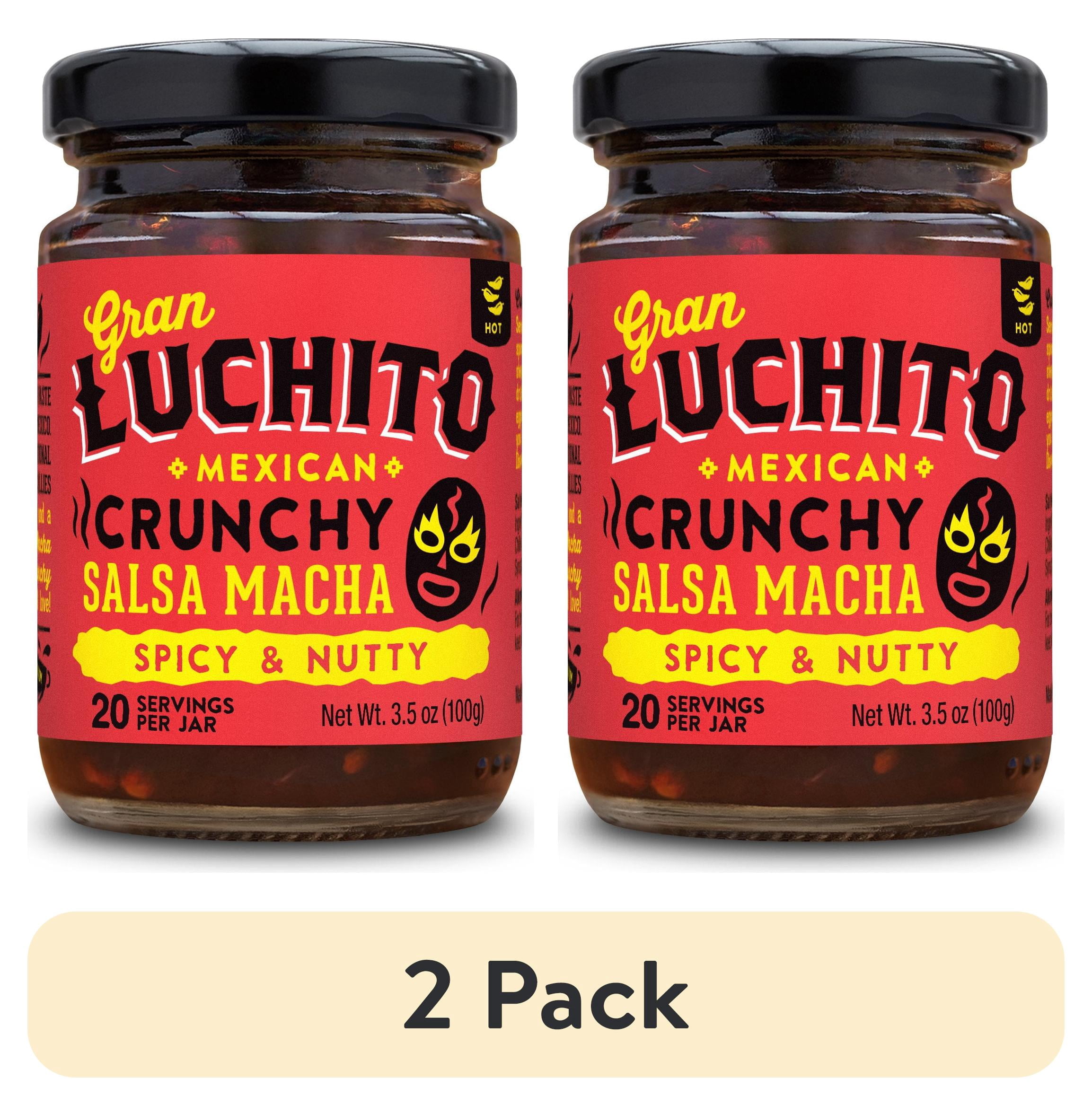 (2 pack) Gran Luchito Mexican Salsa Macha, 3.5 oz, Jar. GMO Free ...