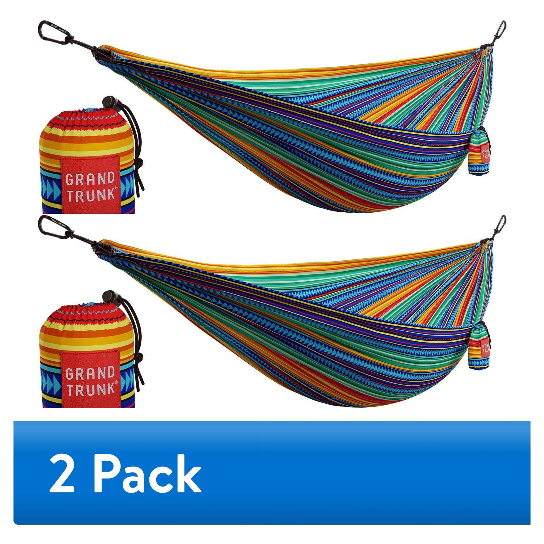 (2 pack) Grand Trunk Double Deluxe Hammock with Suspension Straps ...