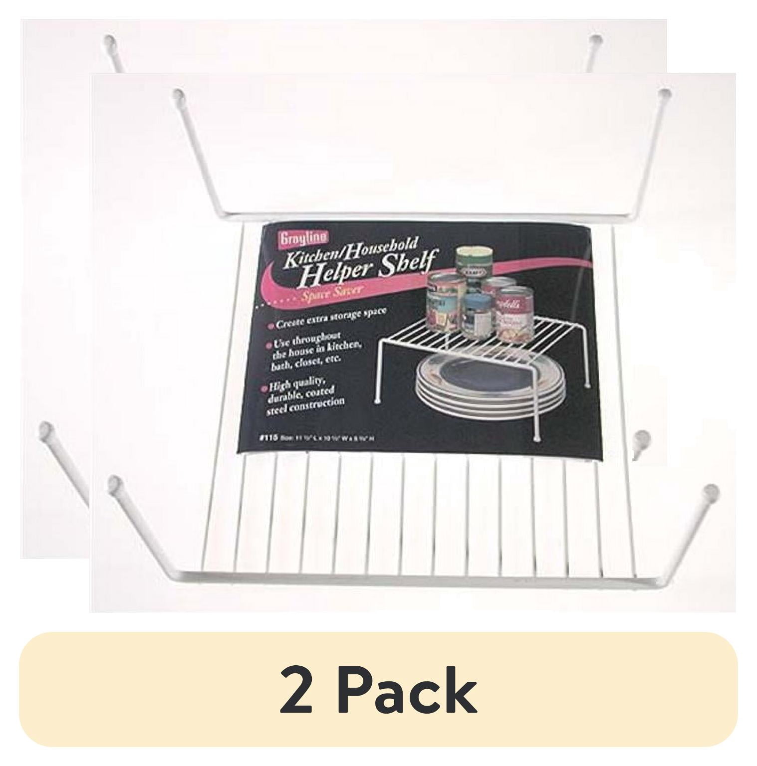 (2 pack) SHELF HELPER MEDIUM WHT (Pack of 1) - Walmart.com
