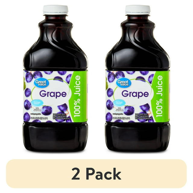 Great Value Grape Juice 64oz - Smoothies supply for retail - Walmart ...