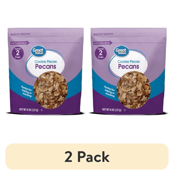 (2 pack) Great Value Pecan Baking Pieces, 8 oz - Walmart.com