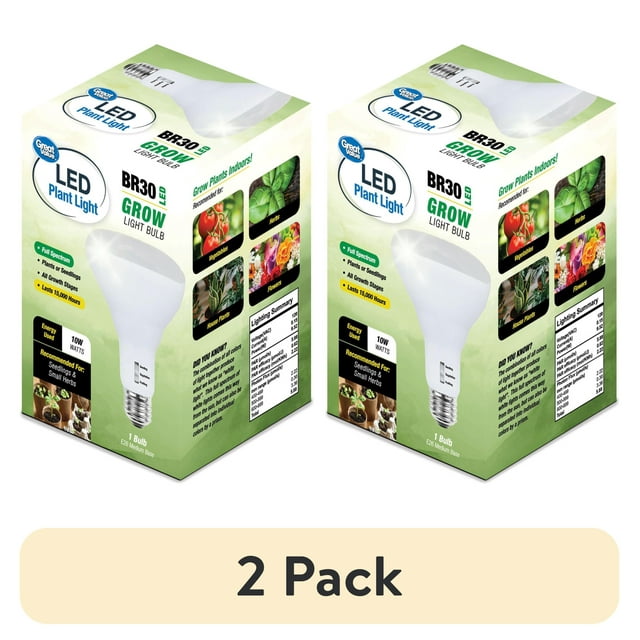 (2 pack) Great Value BR30 Color Selectable LED Grow Light Bulb ...