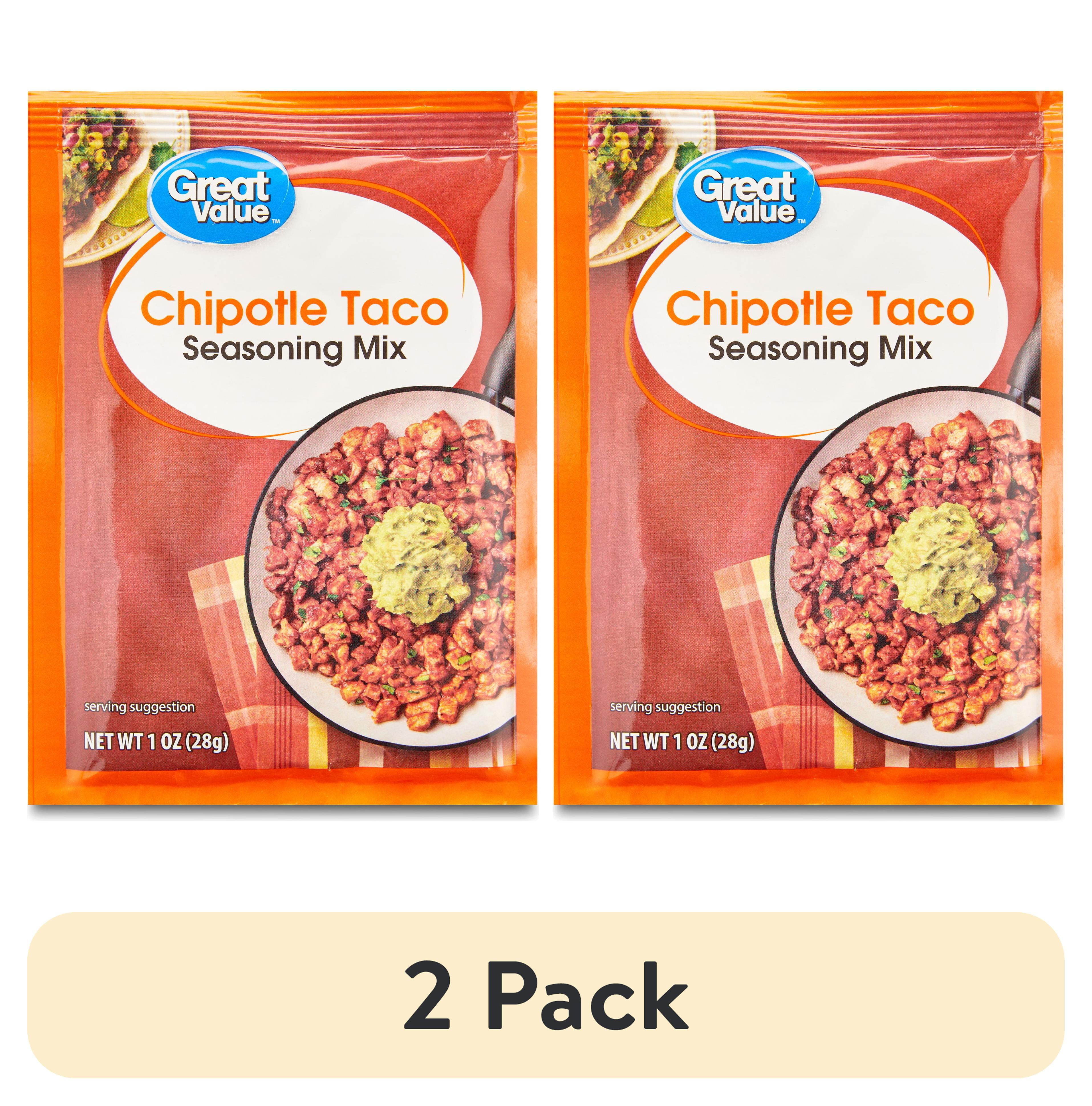 (2 pack) Great Value Chipotle Taco Seasoning Mix, 1 oz - Walmart.com