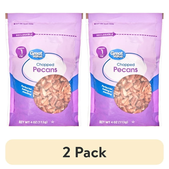 (2 pack) Great Value Chopped Pecans, 4 oz - Walmart.com