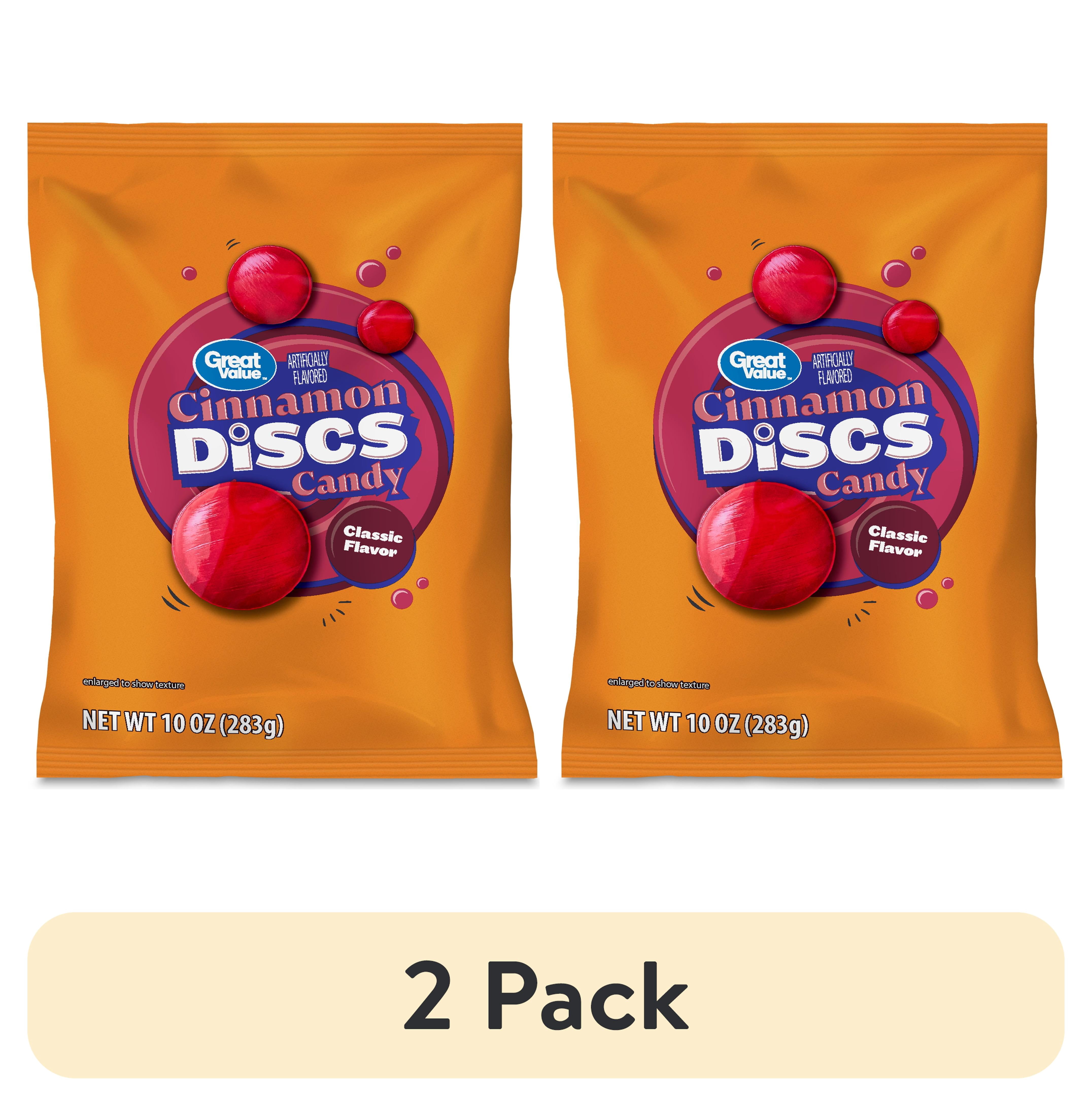 (2 pack) Great Value Cinnamon Discs Hard Candy, 10 oz Bag - Walmart.com