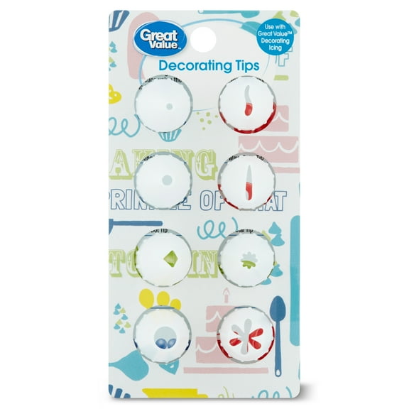 (2 pack) Great Value Decorating Tips, 8 Count - Walmart.com