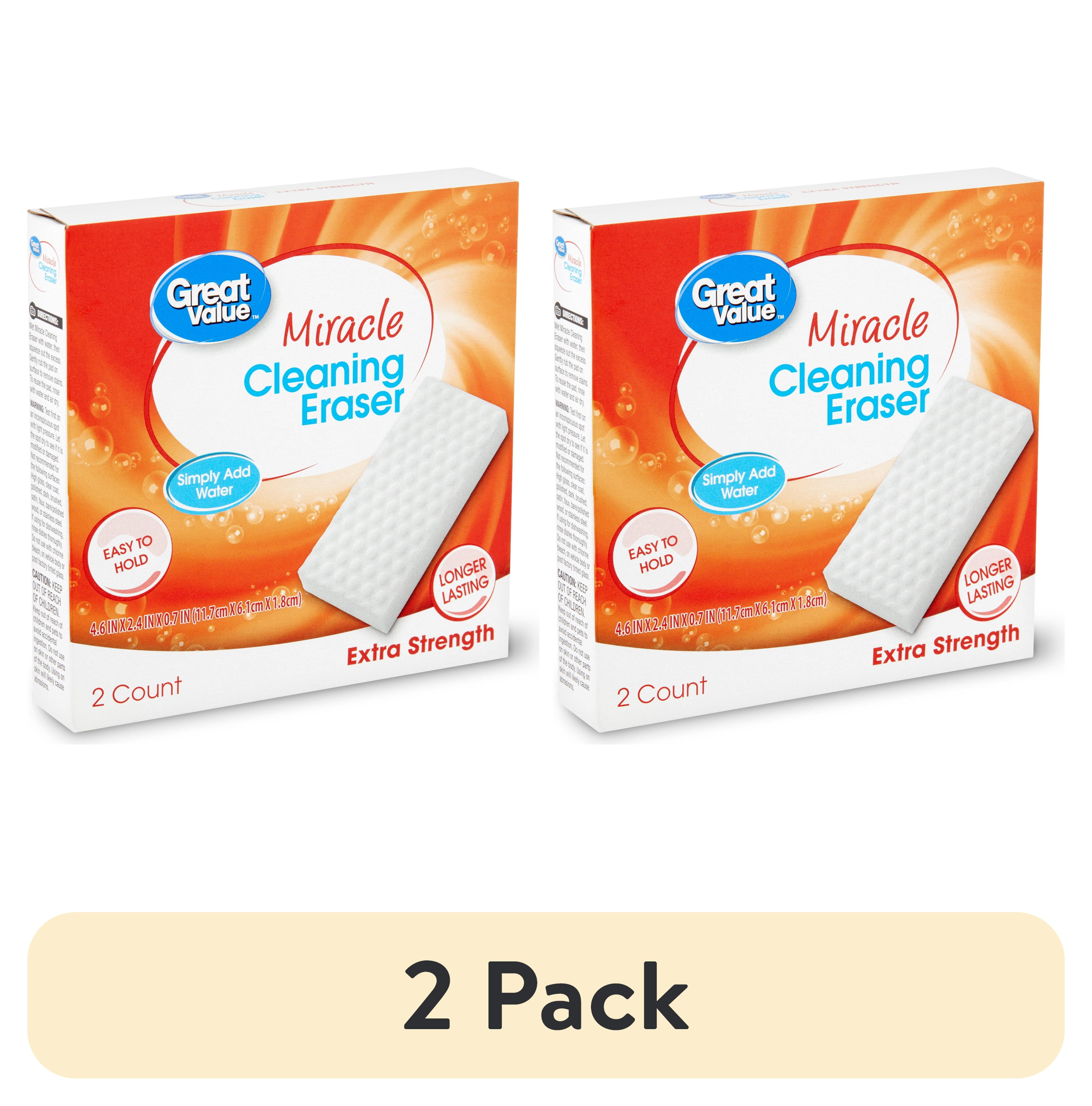 (2 pack) Great Value Extra Strength Miracle Cleaning Eraser, 2 count ...