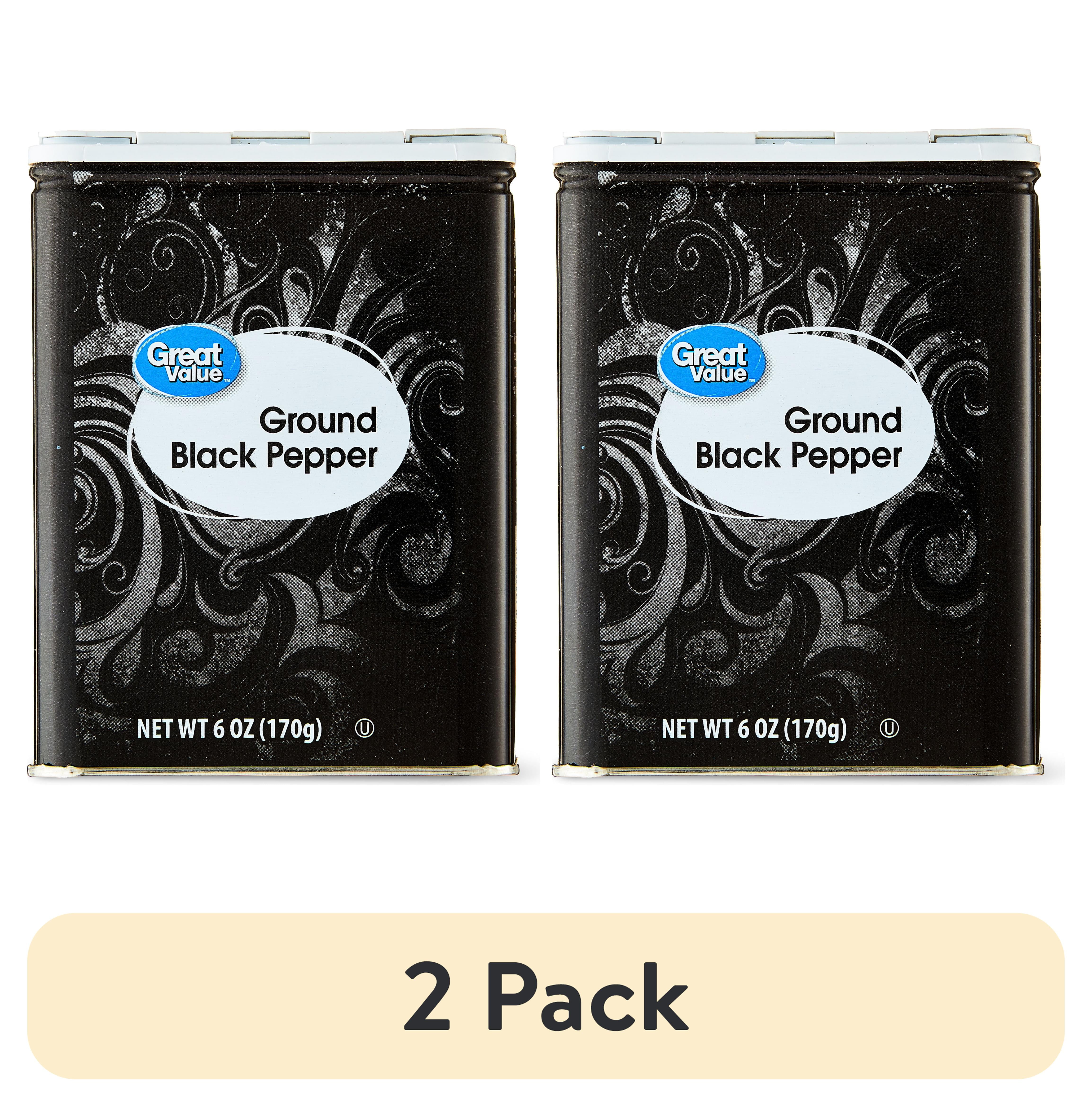 (2 pack) Great Value Ground Black Pepper, 6 oz - Walmart.com