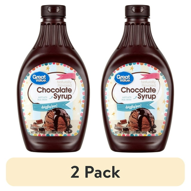 (2 pack) Great Value Chocolate Syrup, 24 oz - Walmart.com