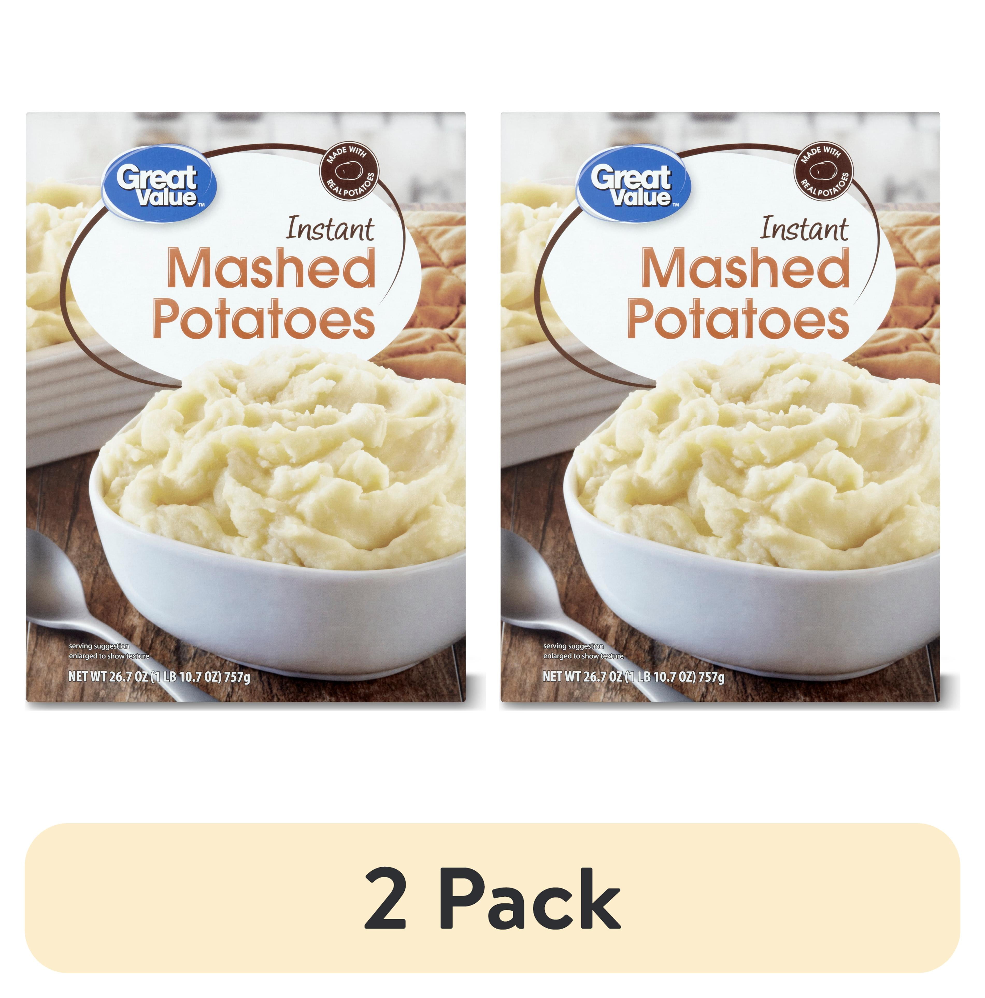 (2 pack) Great Value Instant Mashed Potatoes, 26.7 oz, Box - Walmart.com