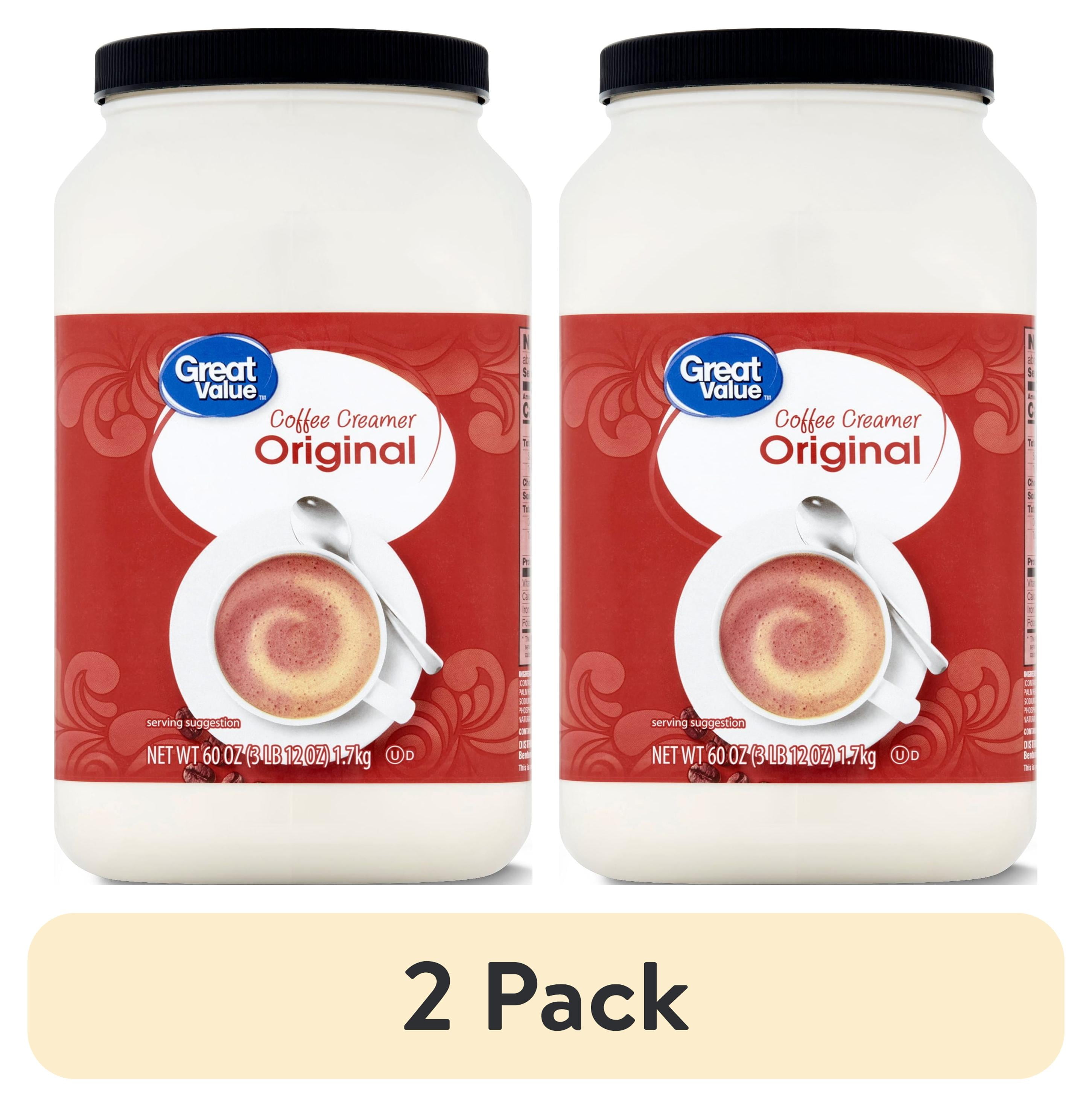 (2 pack) Great Value Original Value Size Coffee Creamer, 60 oz ...