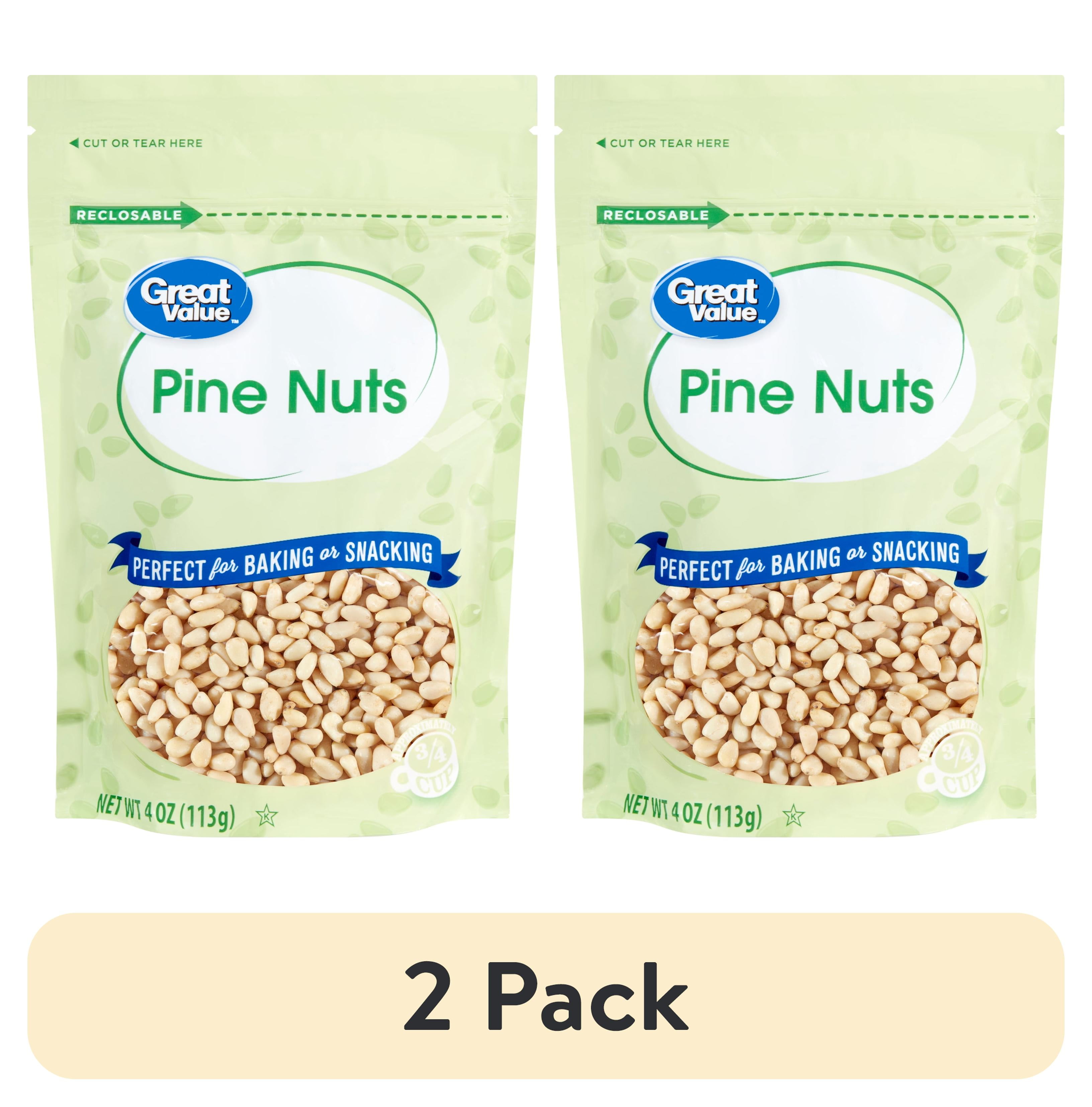 Great Value Pine Nuts 2pk - Nut bags for food distributors - Walmart ...
