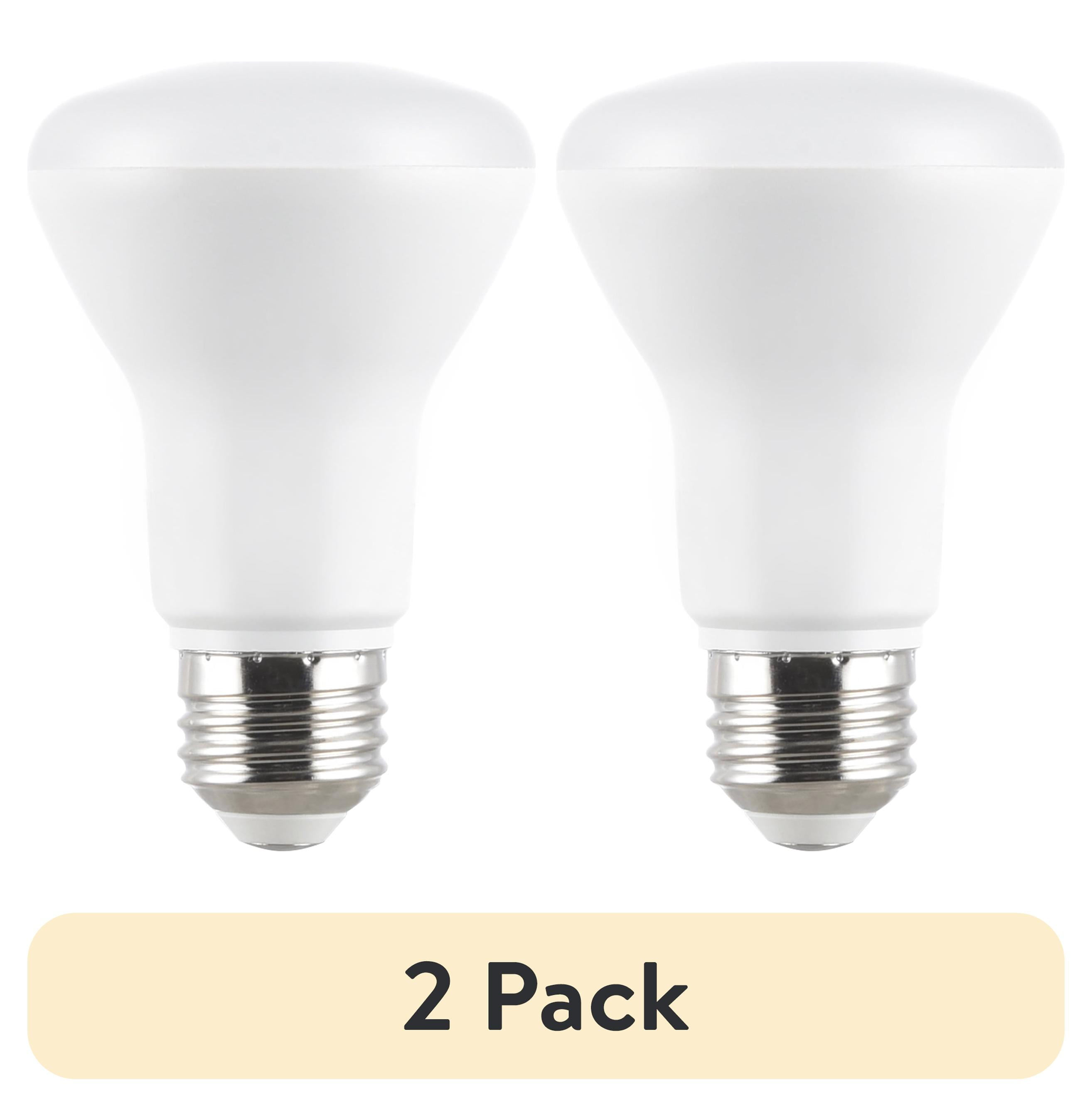 (2 pack) Great Value R20 LED Floodlight Bulb, 6.5 Watts (45W ...