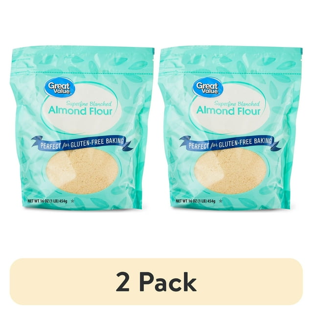(2 pack) Great Value Superfine Blanched Almond Flour, 16 oz - Walmart ...