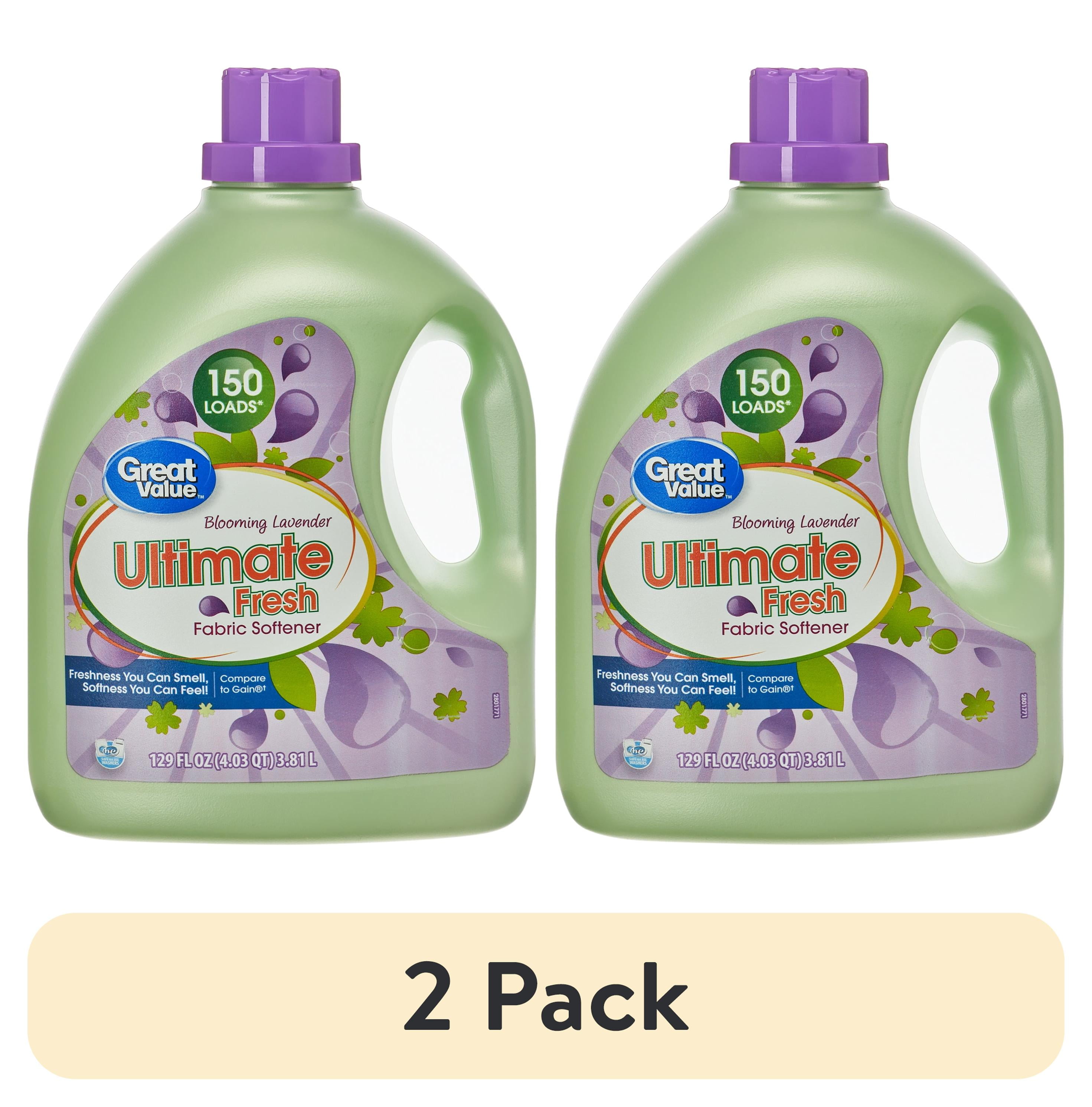 (2 pack) Great Value Ultimate Fresh Liquid Fabric Softener, Blooming ...