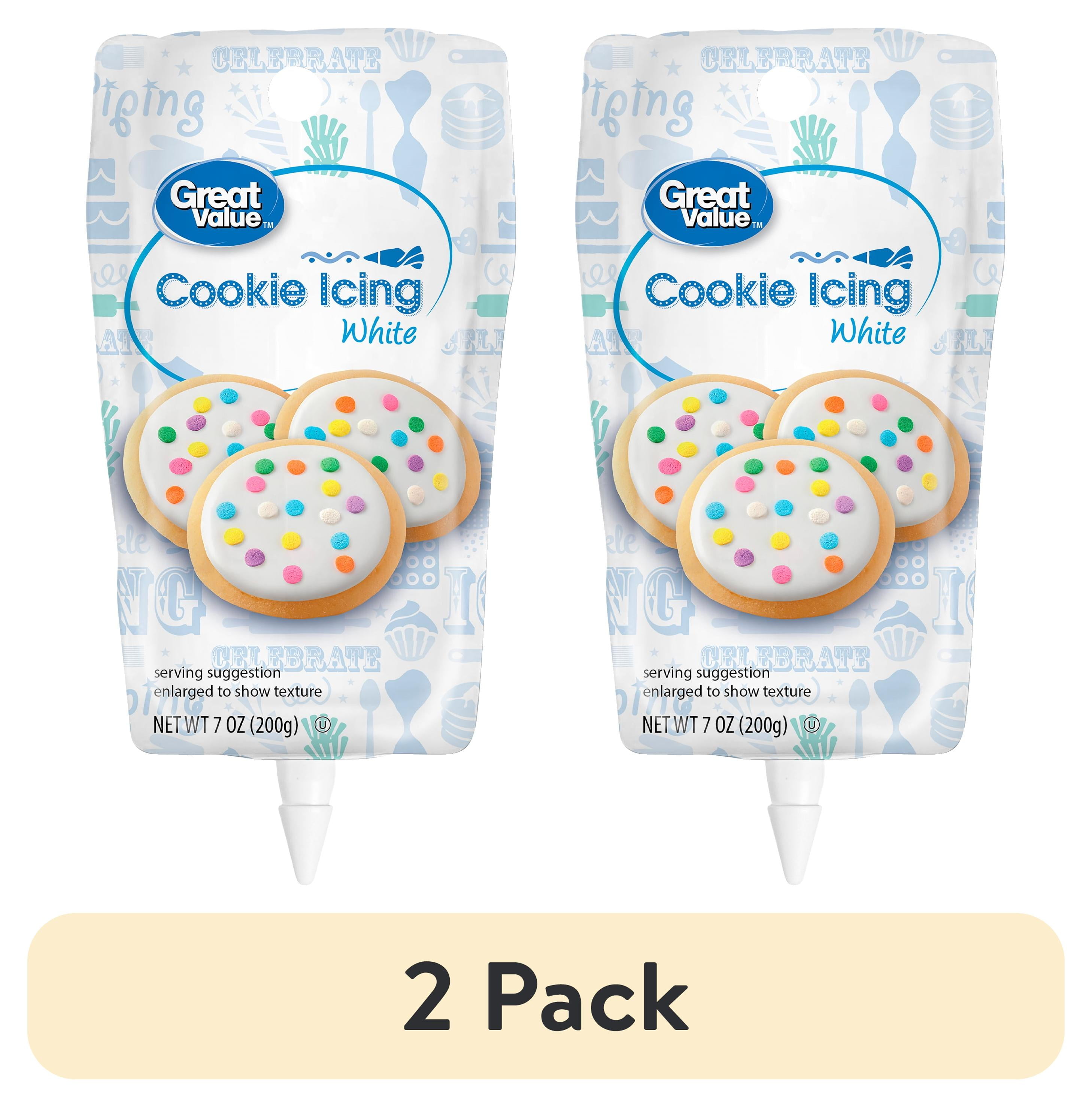 (2 pack) Great Value Vanilla Cookie Icing, White, 7 oz - Walmart.com