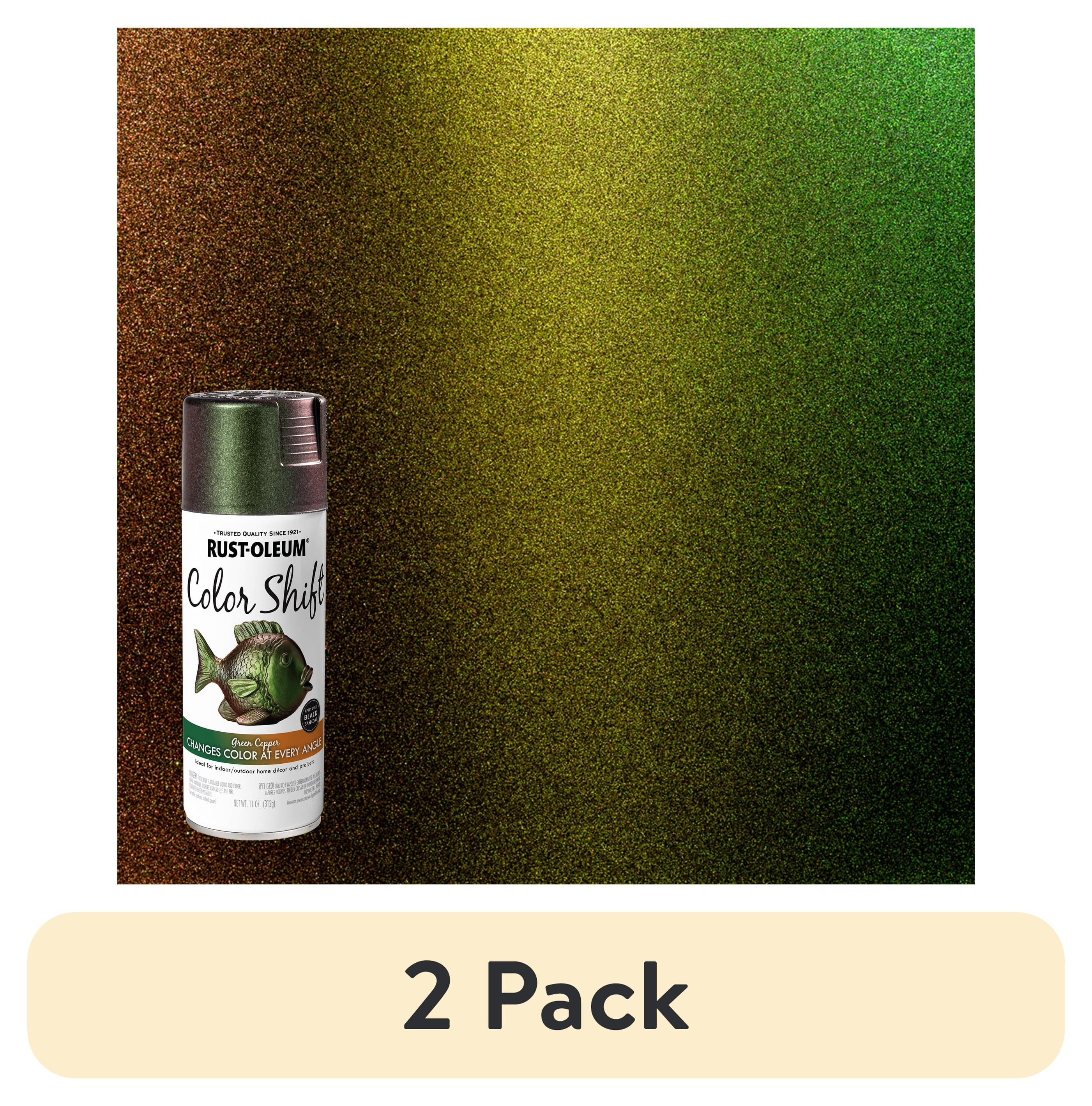 (2 pack) Green Copper, Rust-Oleum Color Shift Spray Paint-372478, 11 oz ...
