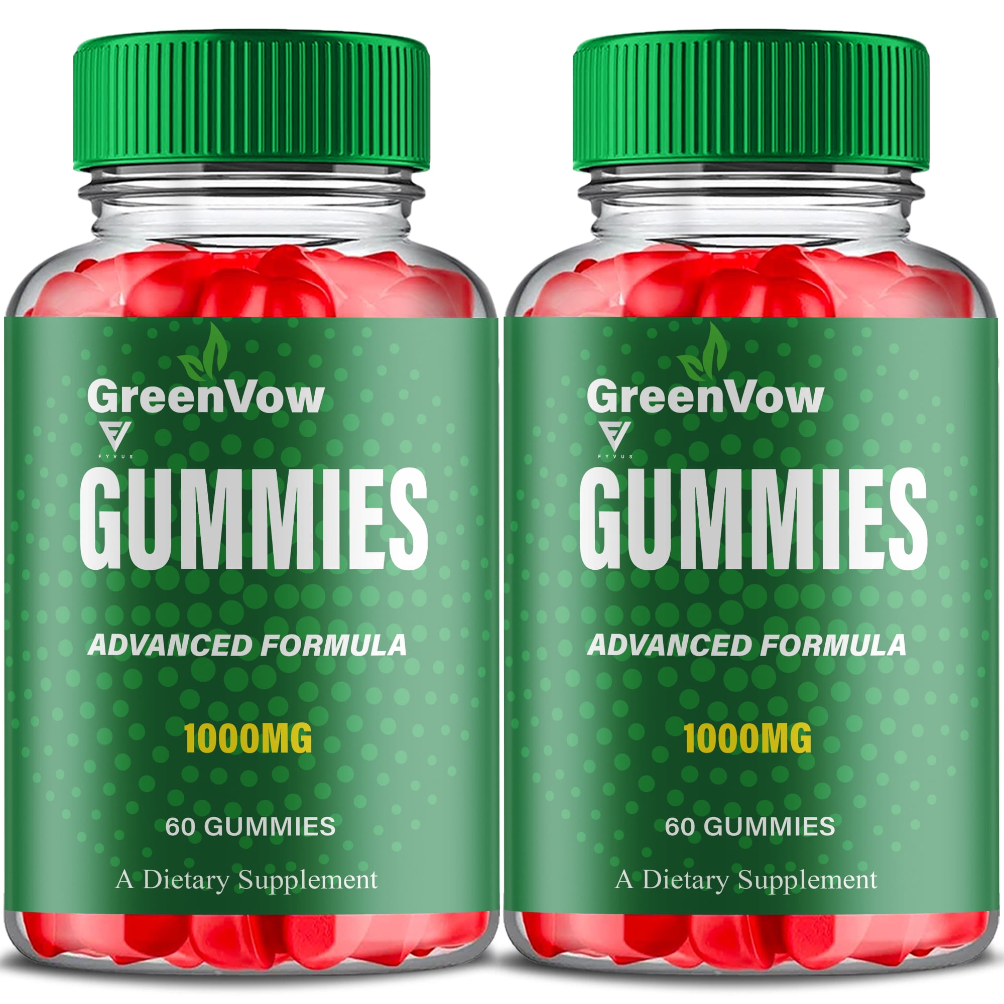 (2 pack) GreenVow Health Gummies, Green Vow Advanced Support (120 ...
