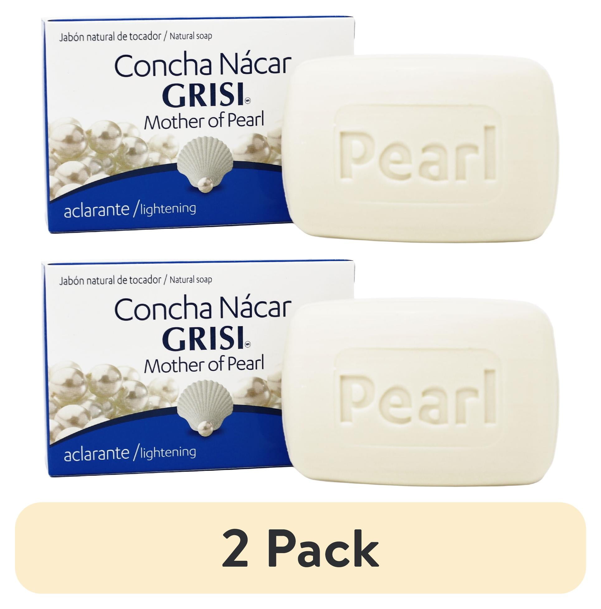 (2 pack) Grisi Concha Nacar Soap with Mother Pearl, Nourishing Cleanse ...