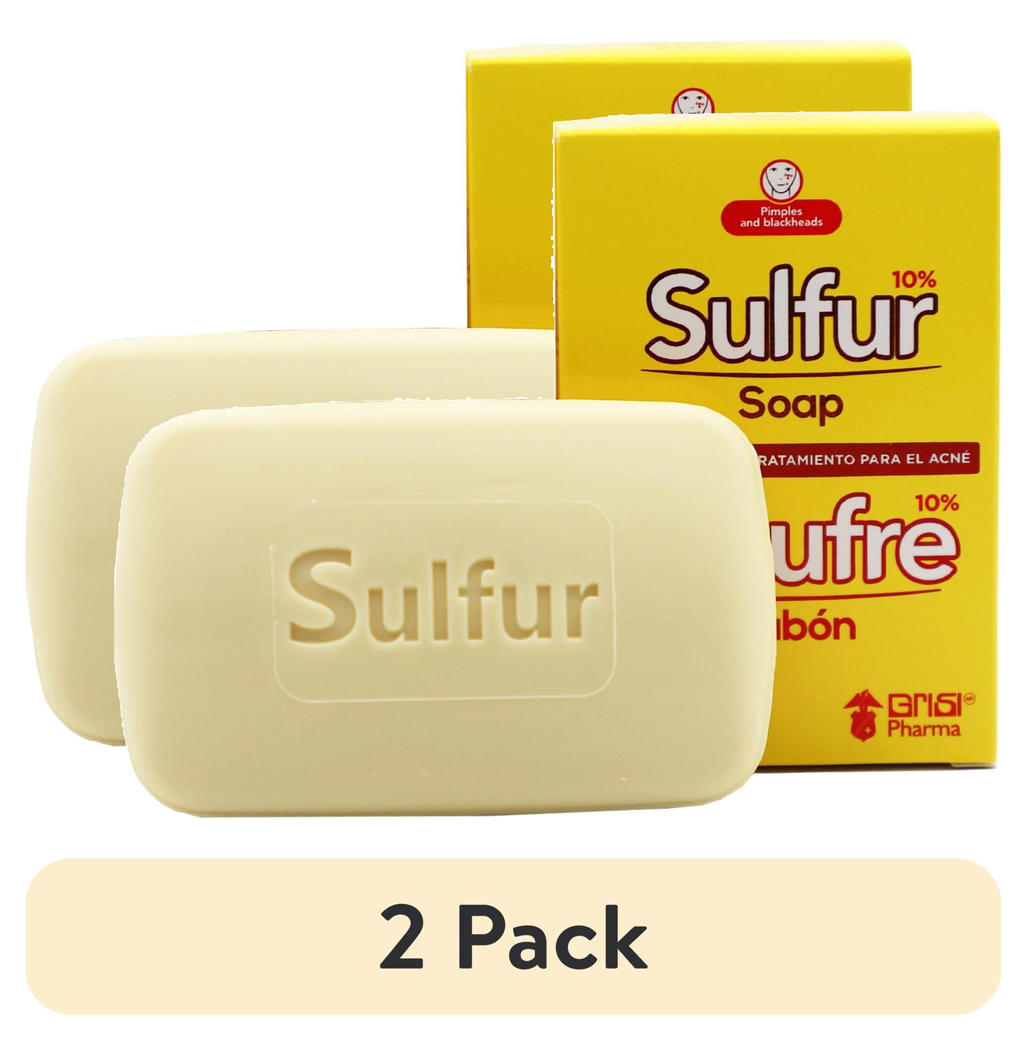 (2 pack) Grisi Soap Bio Sulfur for Acne Treatment and Face Cleanser ...