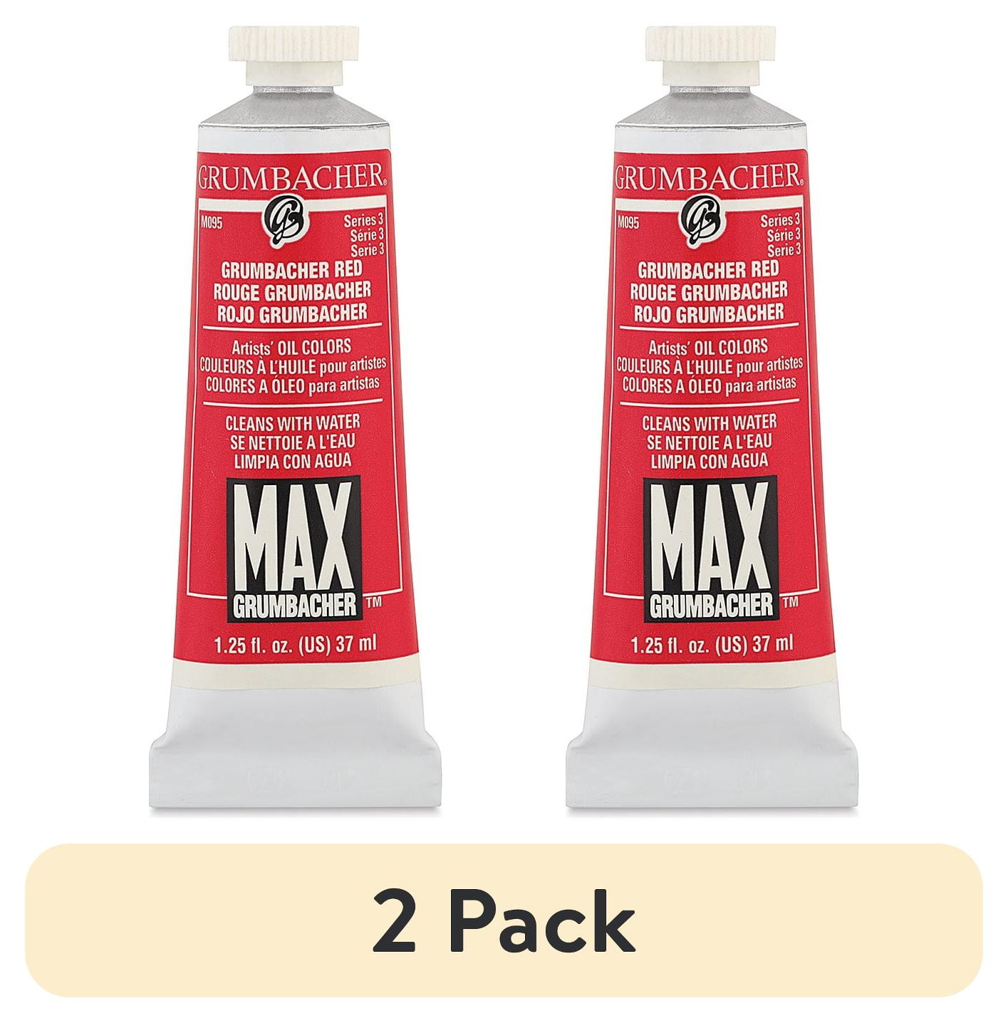 (2 pack) Grumbacher Max Artists' Water Miscible Oil Color - Cadmium ...