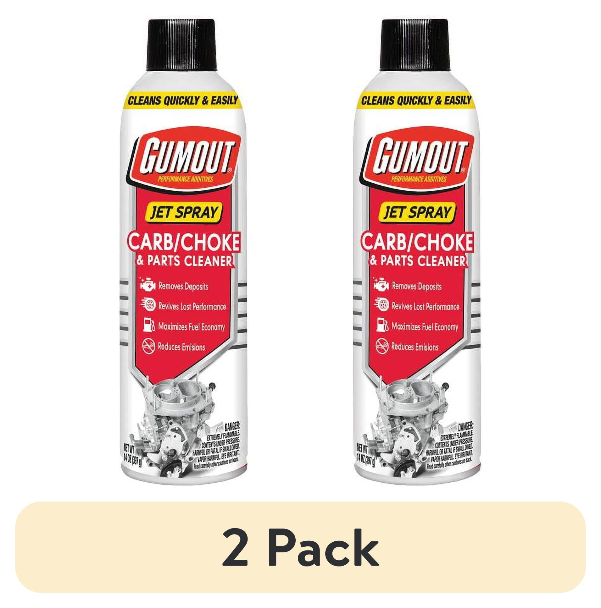 (2 pack) Gumout Jet Spray Carburetor, Choke, and Parts Cleaner - 14 oz ...