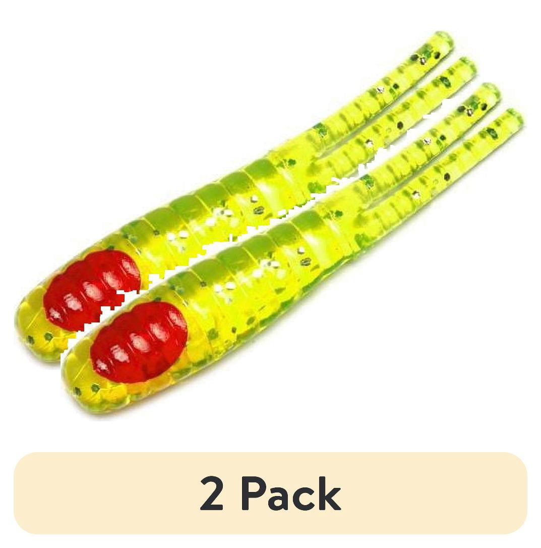 (2 pack) H&H Tackle SR102-02 Throat Twin Tails Softbait, Red Dot ...