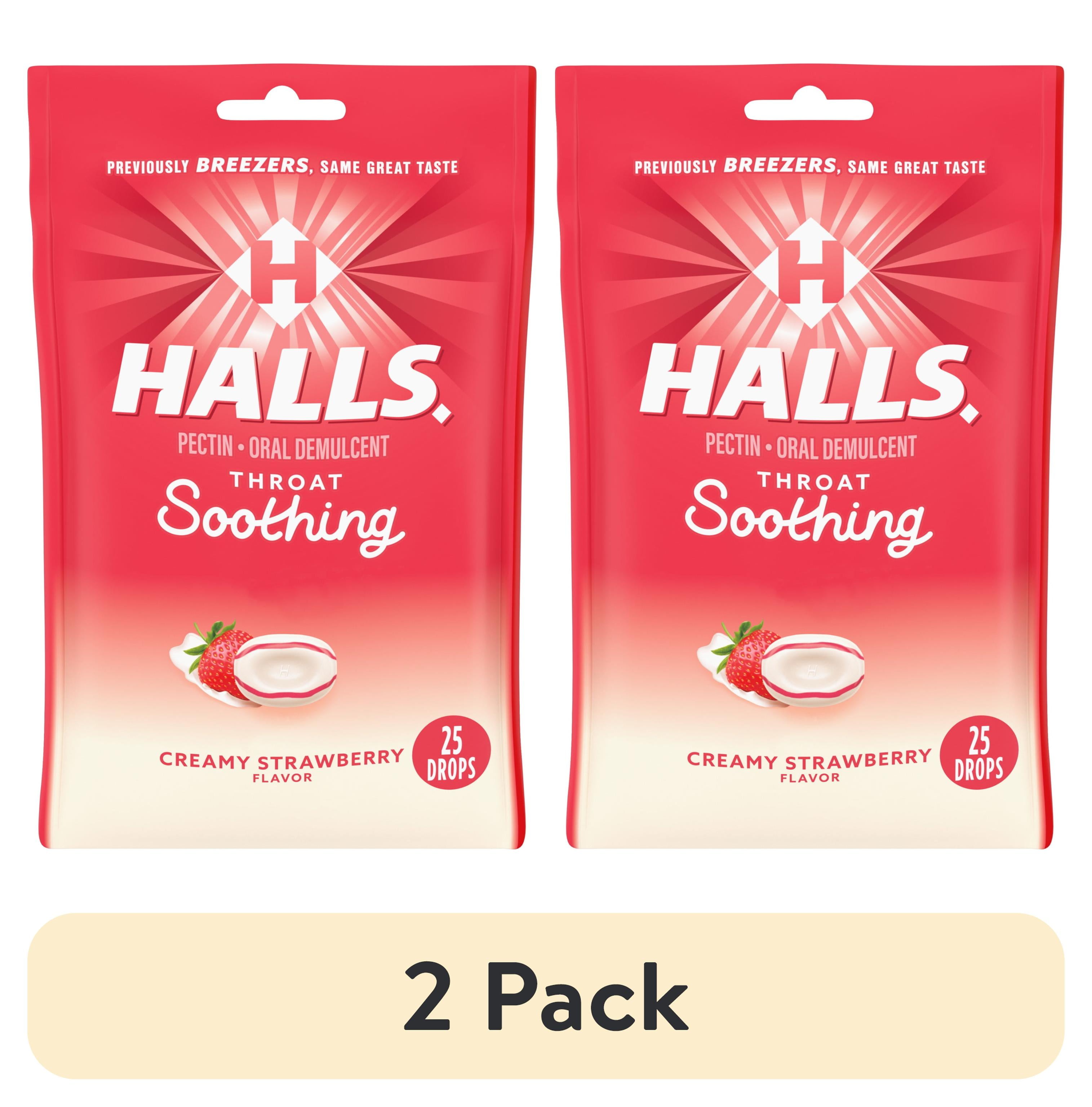 (2 pack) HALLS Throat Soothing (Previously HALLS Breezers) Creamy ...