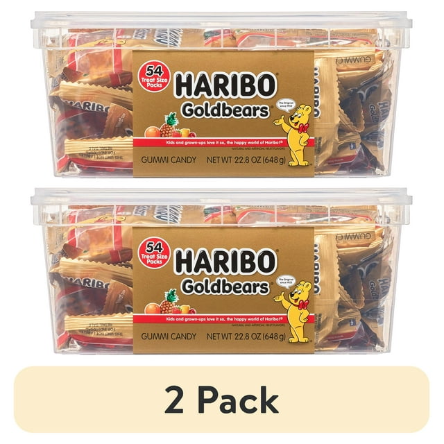 (2 pack) HARIBO Goldbears Gummy Bears Original Assorted Fruit Flavor ...