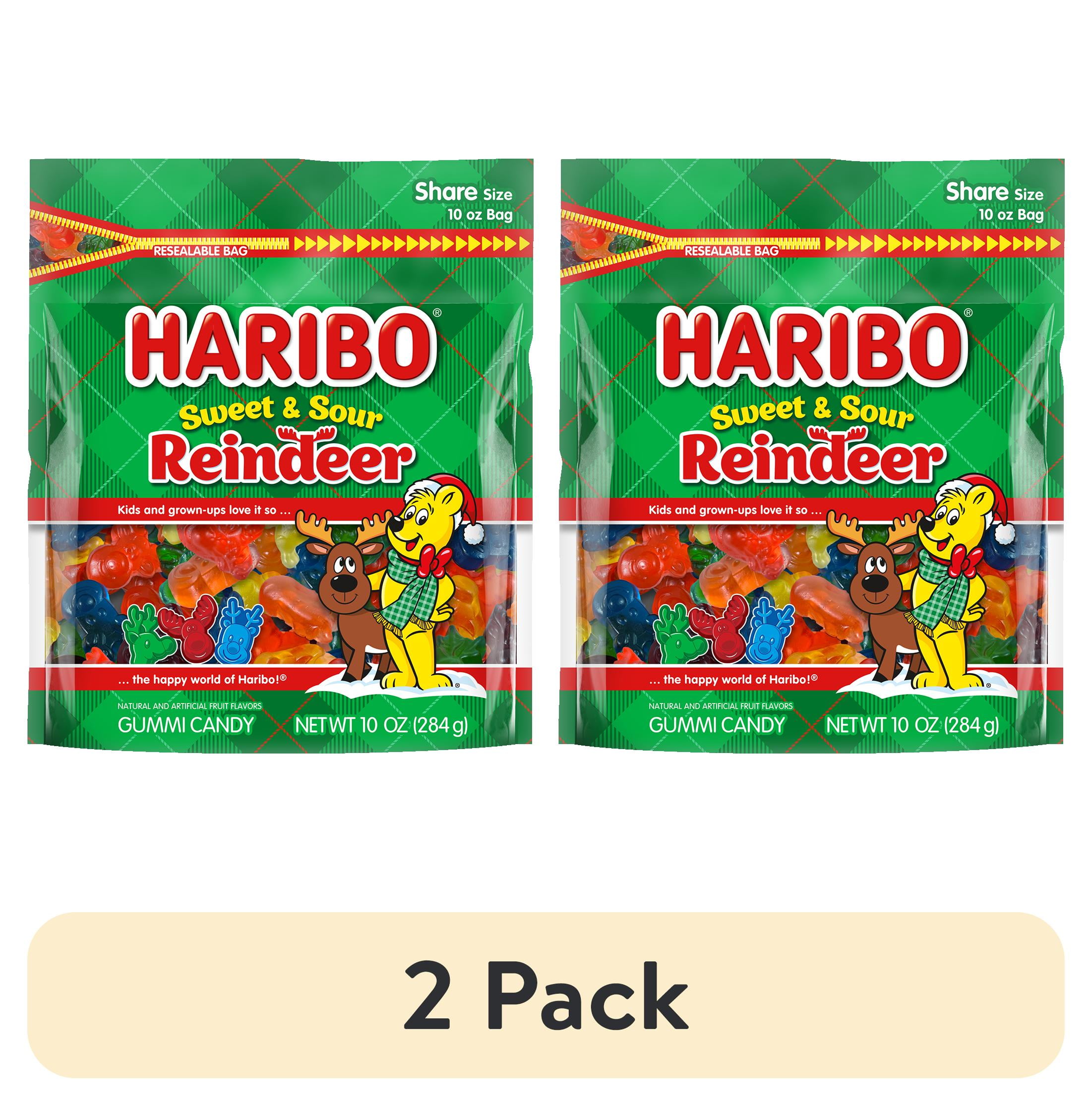 (2 pack) HARIBO Sweet and Sour Reindeer Gummies Holiday Edition ...