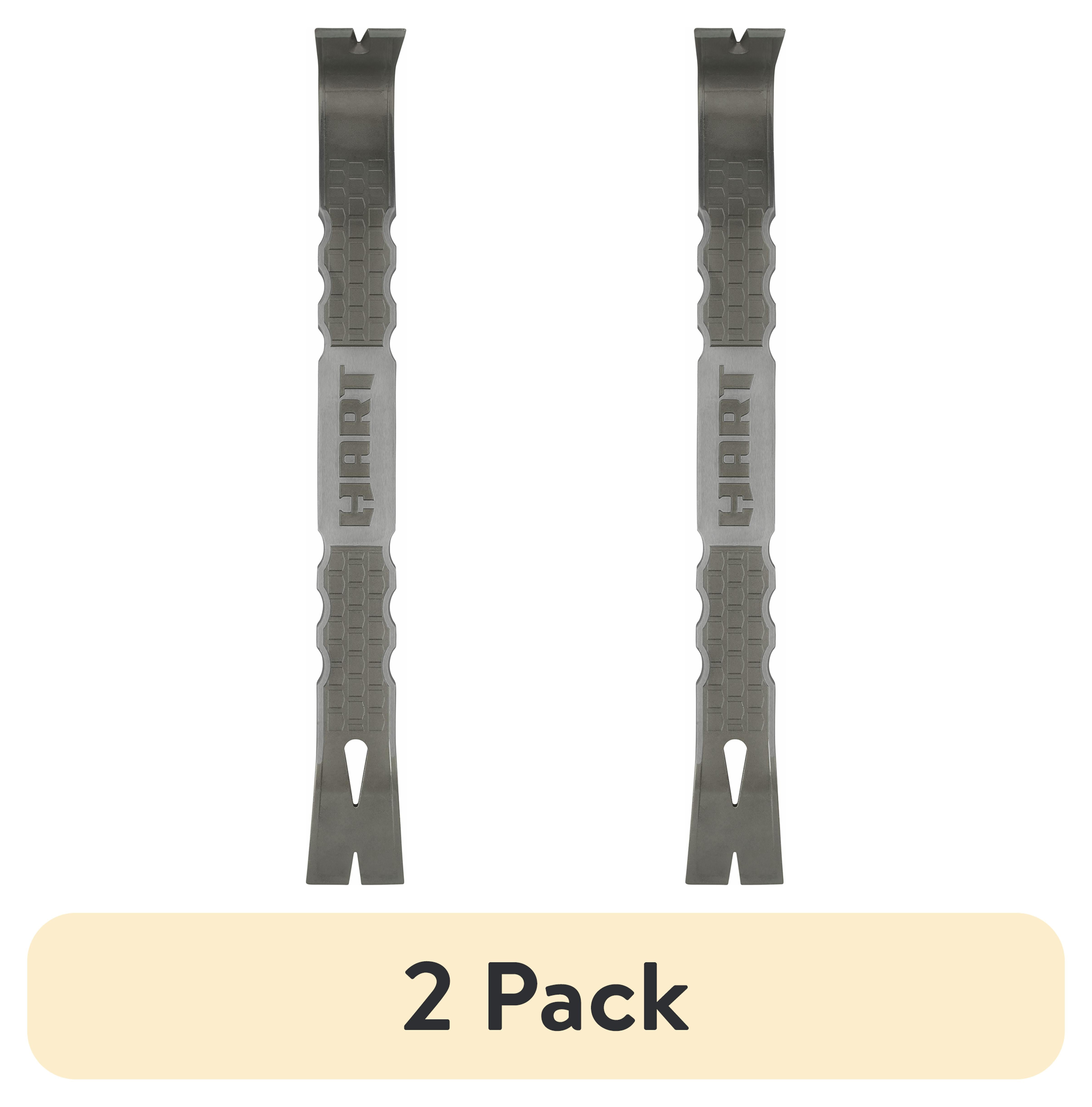 (2 pack) HART 15-inch Pry Bar Set, Fully Forged Steel I-Beam Design ...