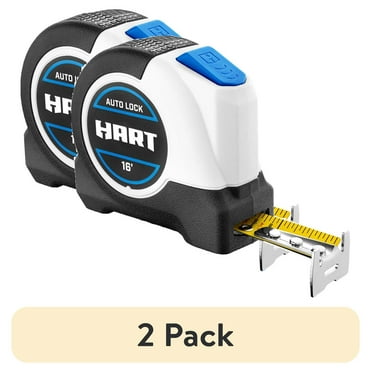 HART 30-Foot Soft Grip Compact Tape Measure, Oversized Hook - Walmart.com