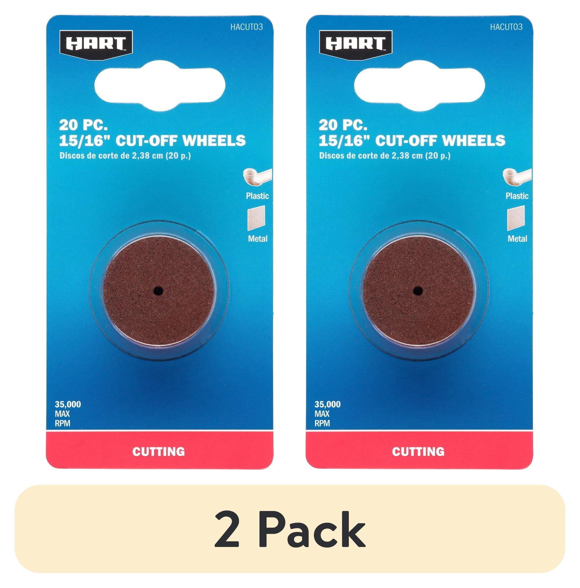 (2 pack) HART 20-Piece Cut-off Wheels Rotary Accessory for Metal and ...