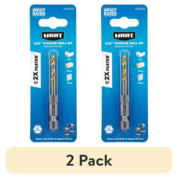 VIVIAN- Step Drill Bit 3/16''- 1/2'' Titanium Hss 6 Sizes - 3 Pack - Walmart.com
