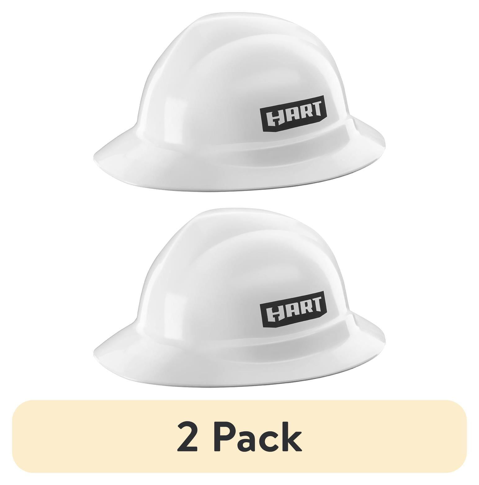 (2 pack) HART White Full Brim Hard Hat, ANSI Type I, Class G - Walmart.com