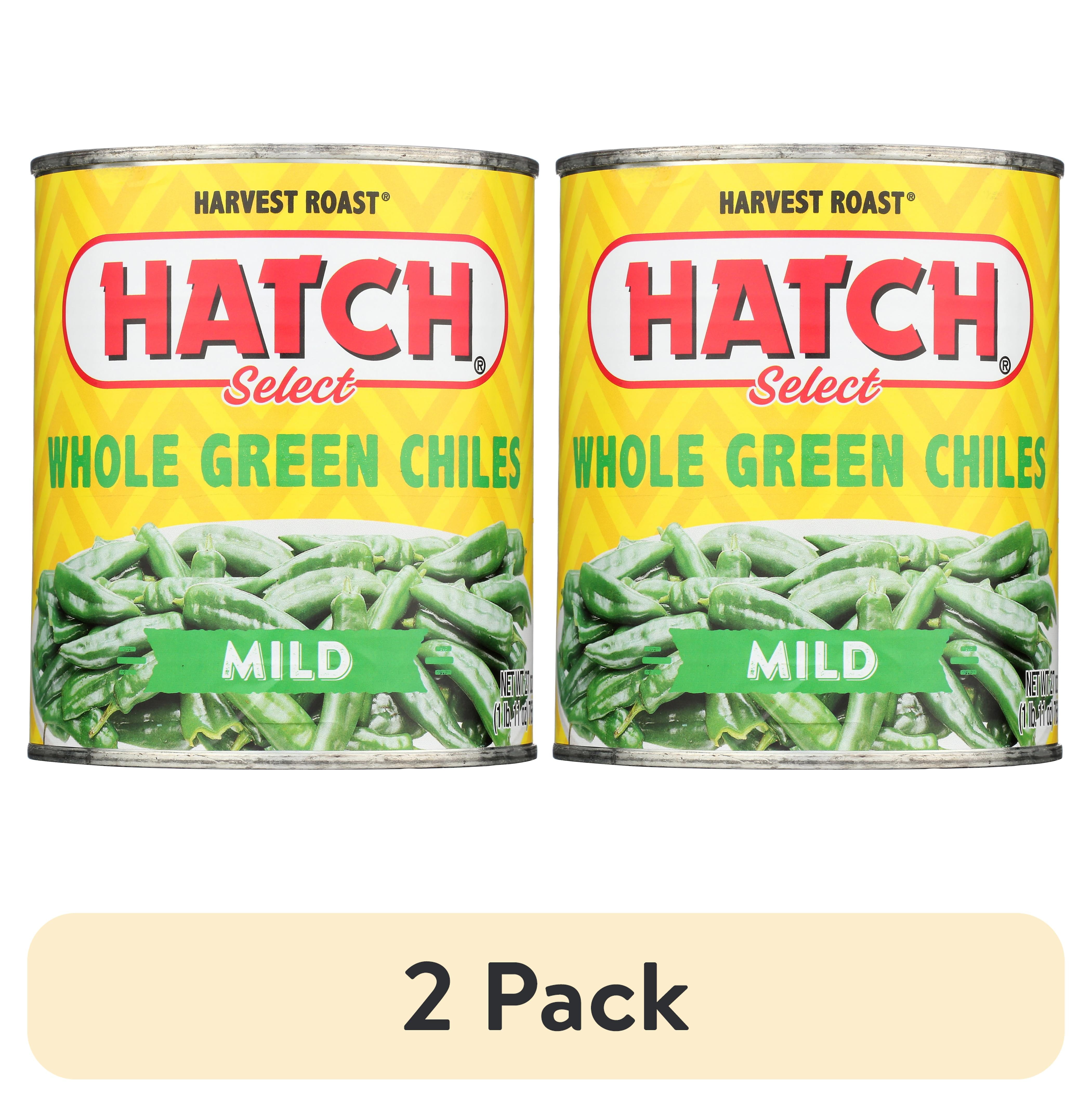 (2 pack) HATCH Select Whole Green Chiles, 27oz, Mild, Kosher, Non-GMO Certified, Gluten Free ...