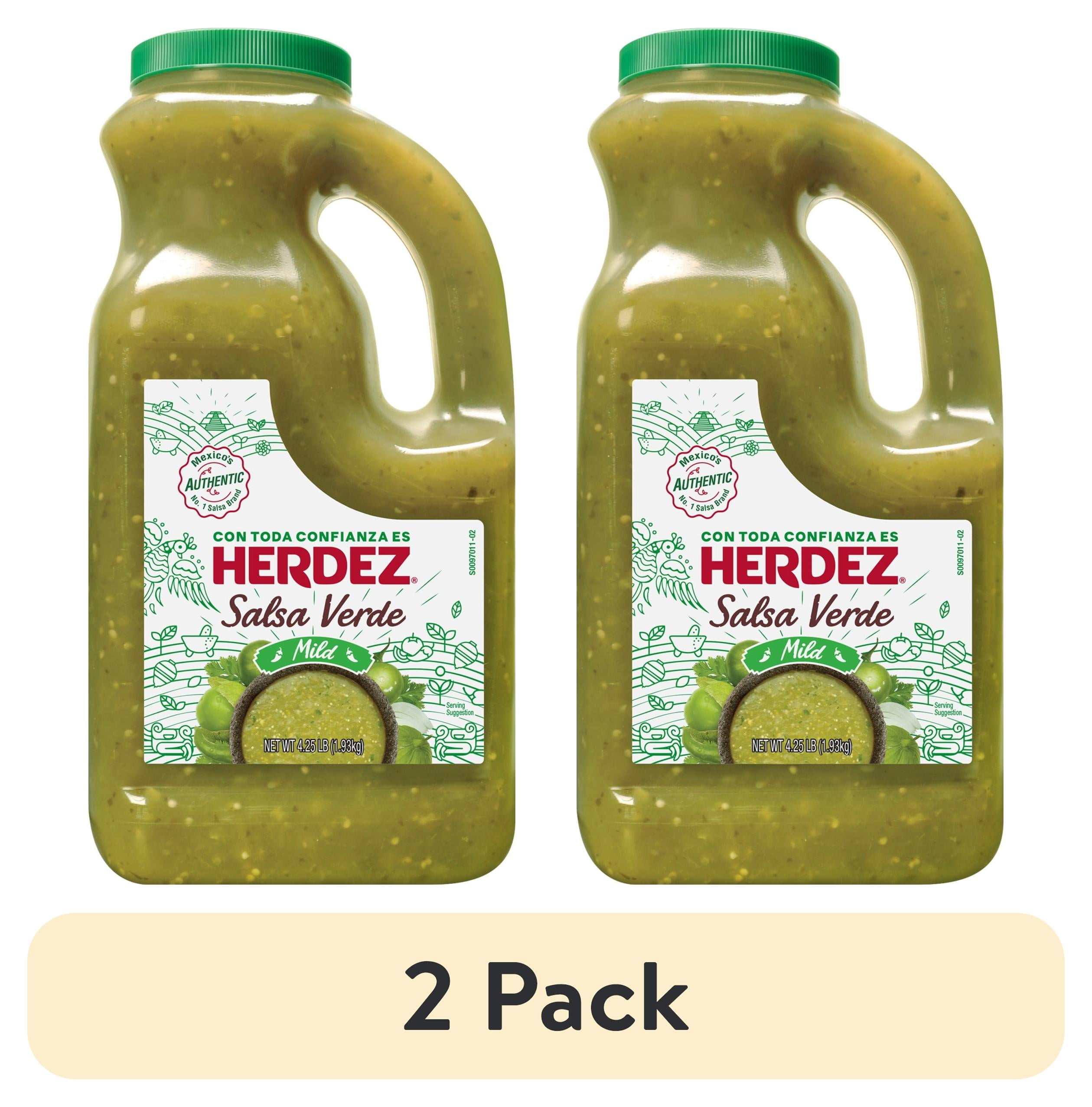 (2 pack) HERDEZ Salsa Verde Mild, Tortilla Chip Dip, Shelf Stable ...