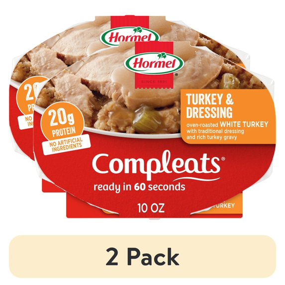 (2 pack) HORMEL COMPLEATS Turkey & Dressing, Shelf Stable, 10 oz ...