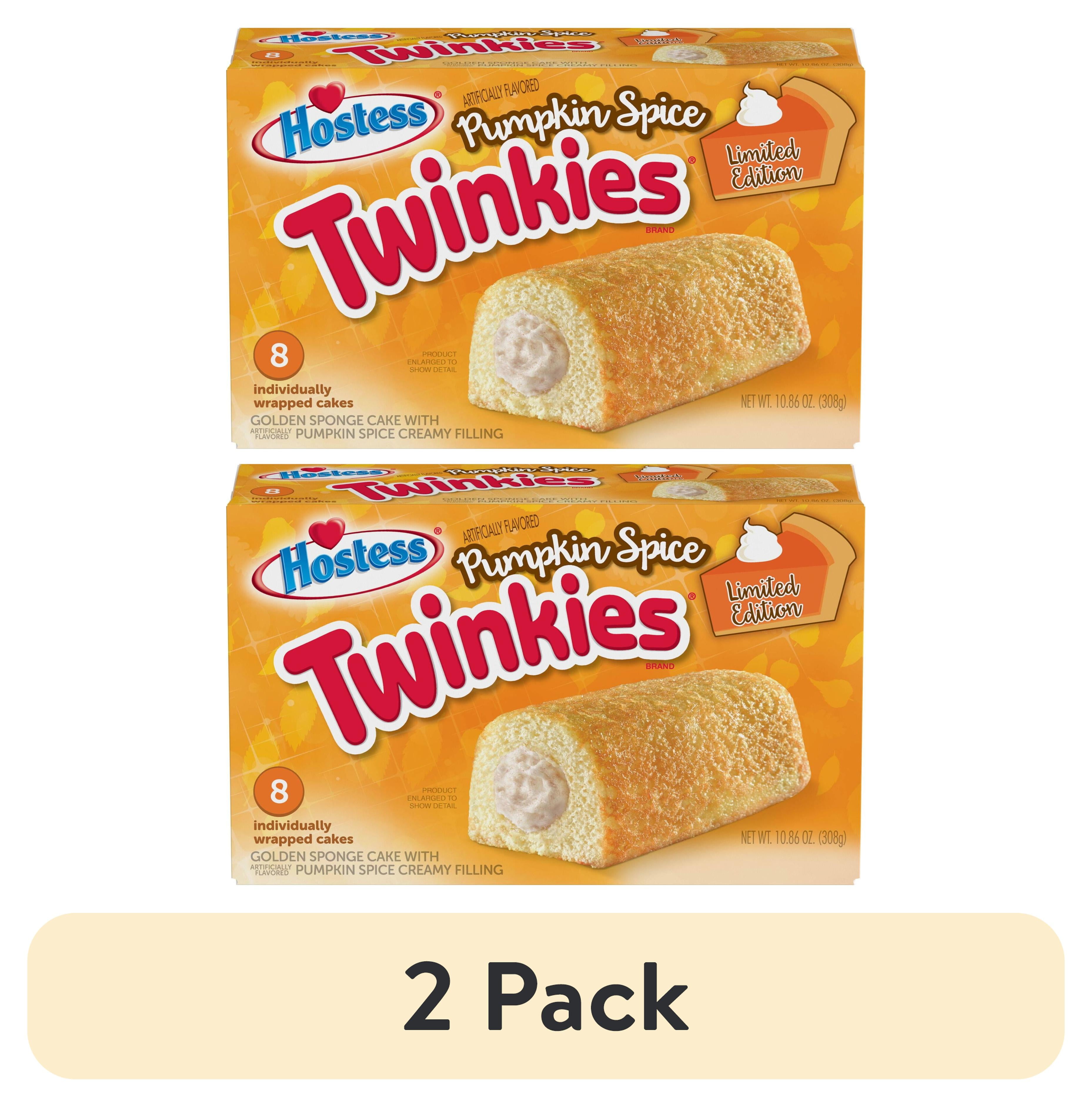(2 pack) Hostess Twinkies, Golden Sponge Cakes with Pumpkin Spice ...